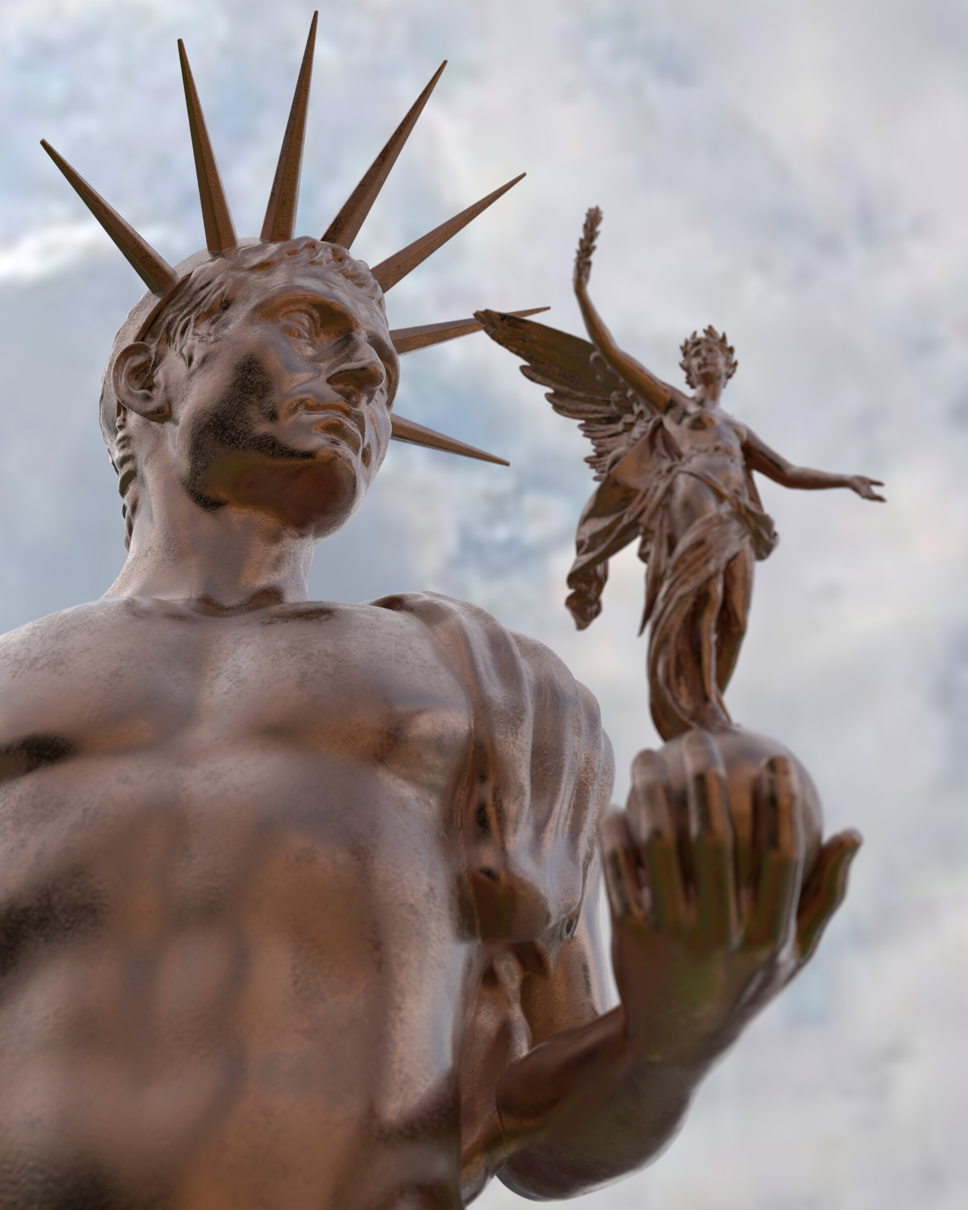 nero colossal statue