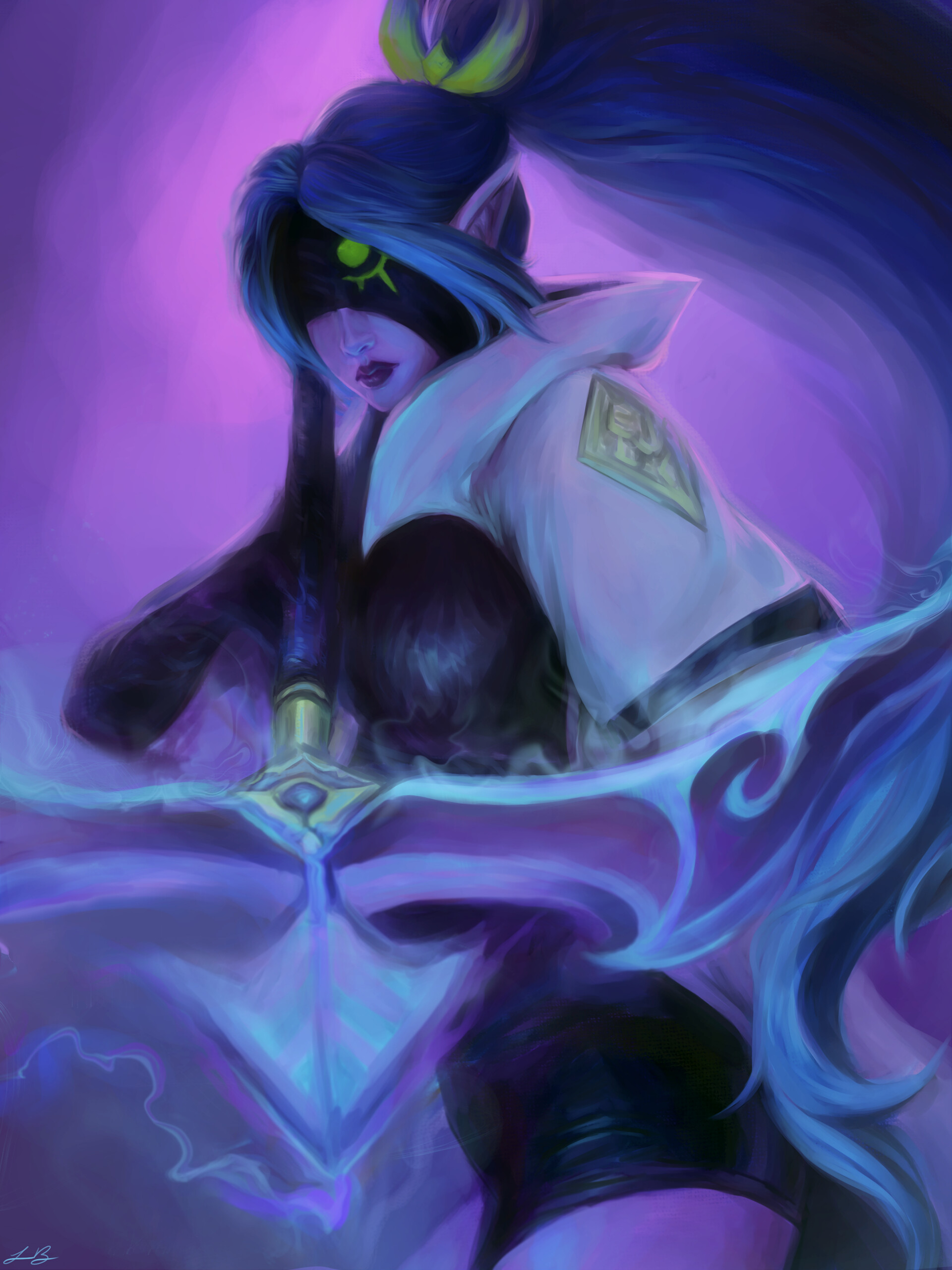 ArtStation - Spirit Blossom Vayne, ultimate form (2022)