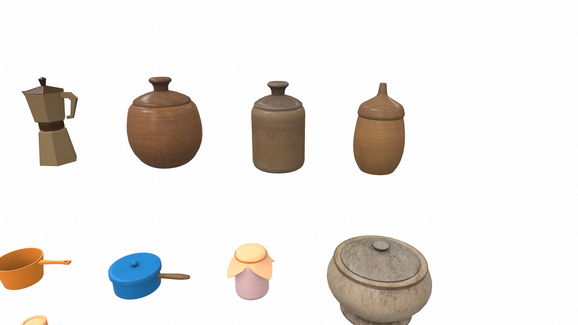 3D Collector - Cartoon kitchen props pack vol 2