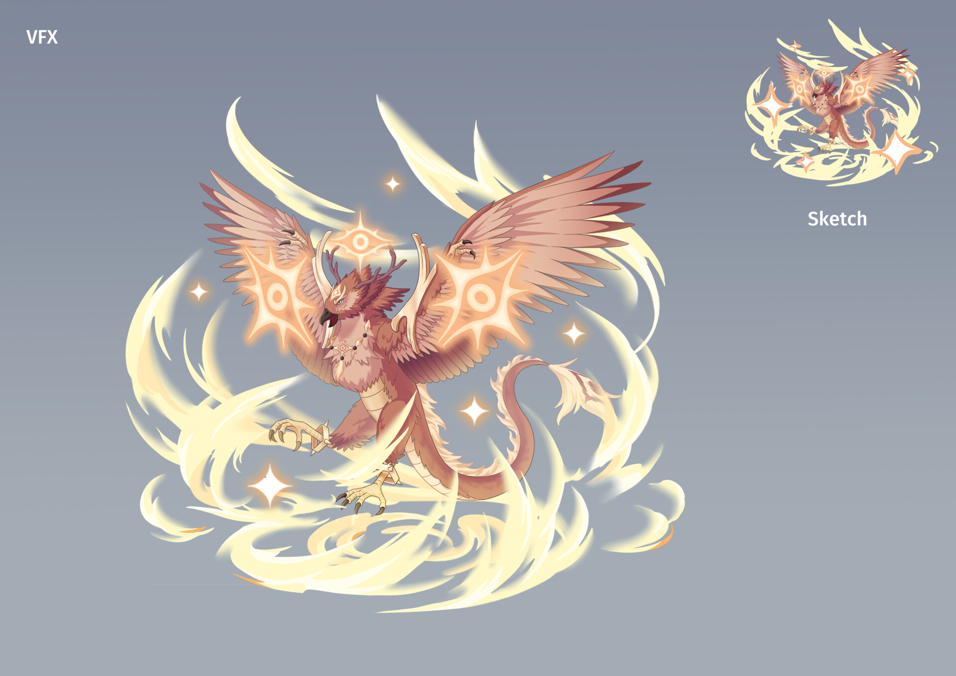 ArtStation - [Study] Roc bird monster concept + VFX