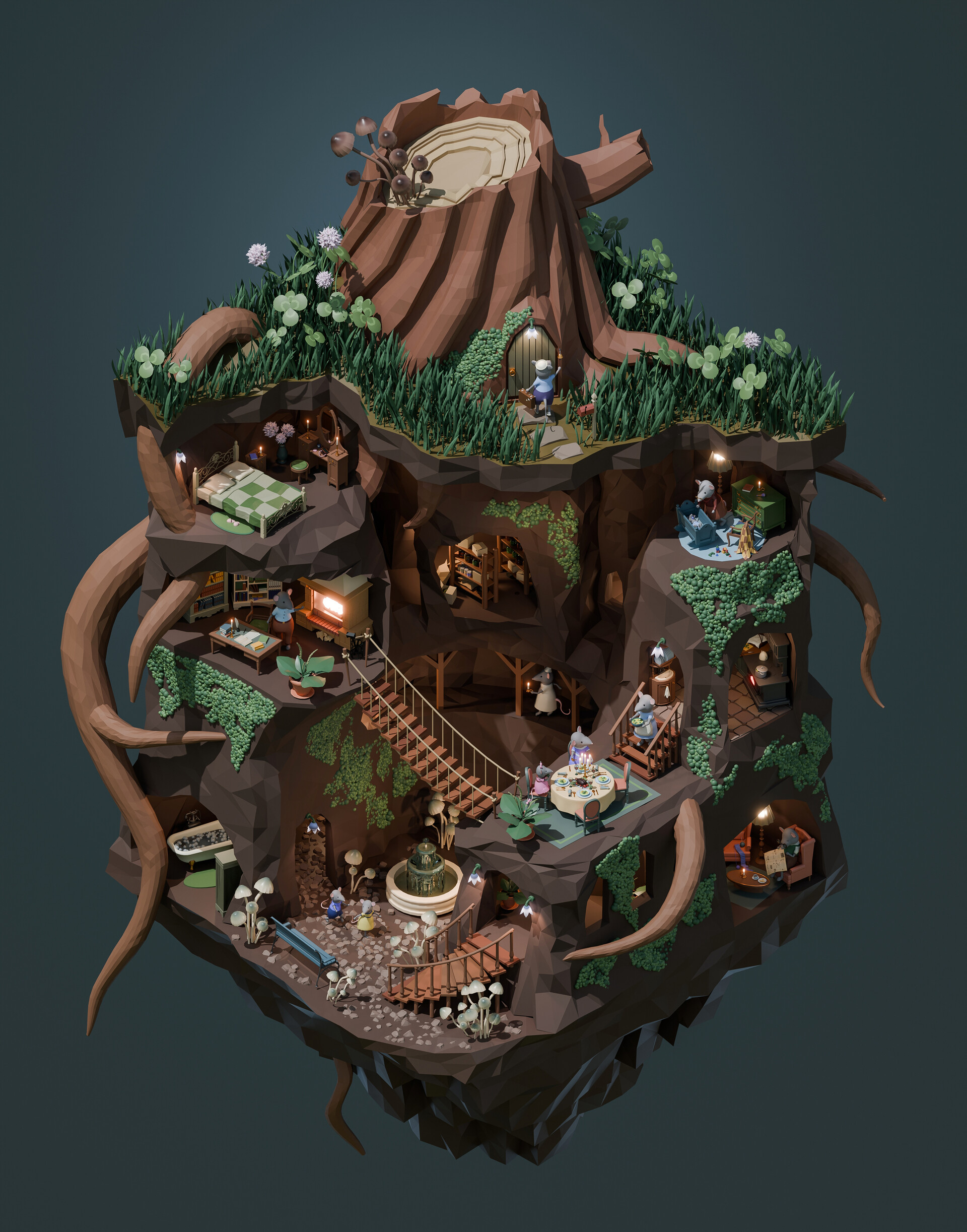 ArtStation - Mouse house