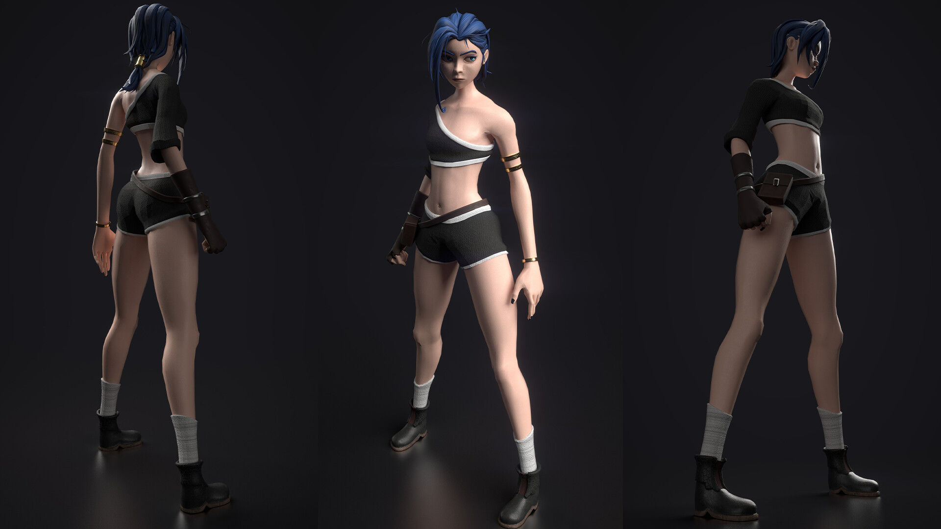 ArtStation - [Jinx] 3D Character Design Assignment (Posed & Textured)