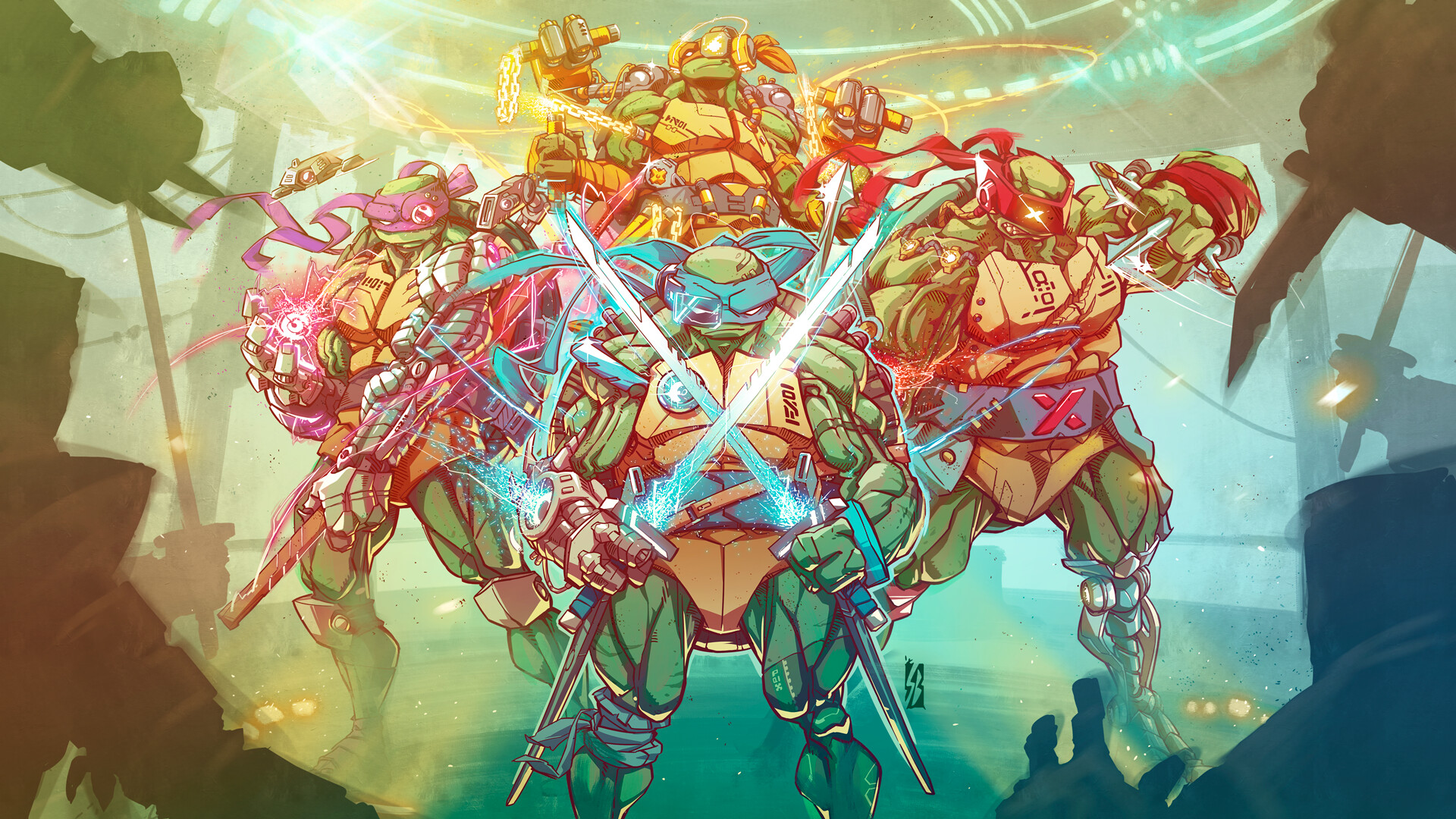 ArtStation - Super Cyber Ninja Turtles