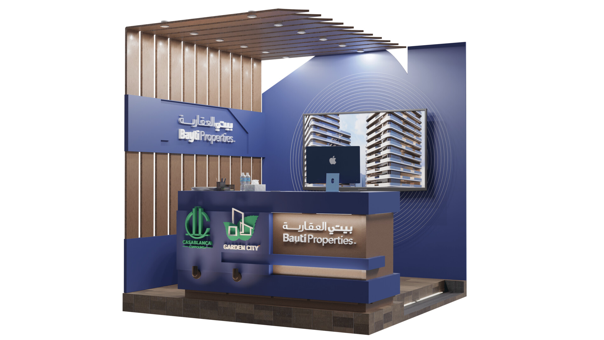 ArtStation - Mall Booth Design For Bayti Properties and Real Estate Company
