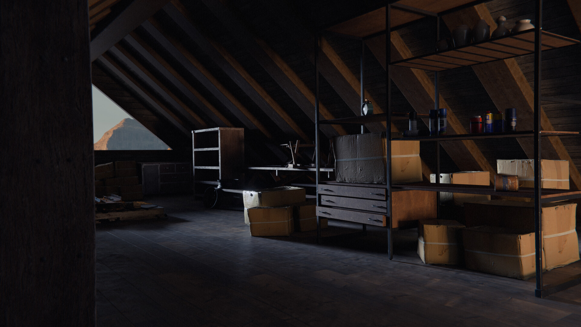 ArtStation - Environment Practice: Attic