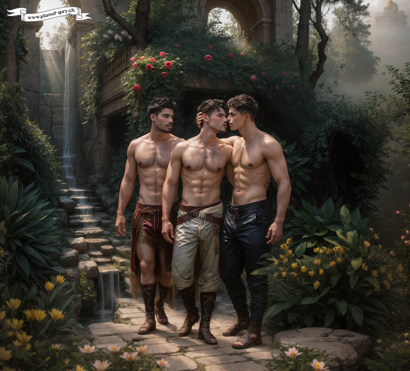 ArtStation - They Meet In The Secret Garden