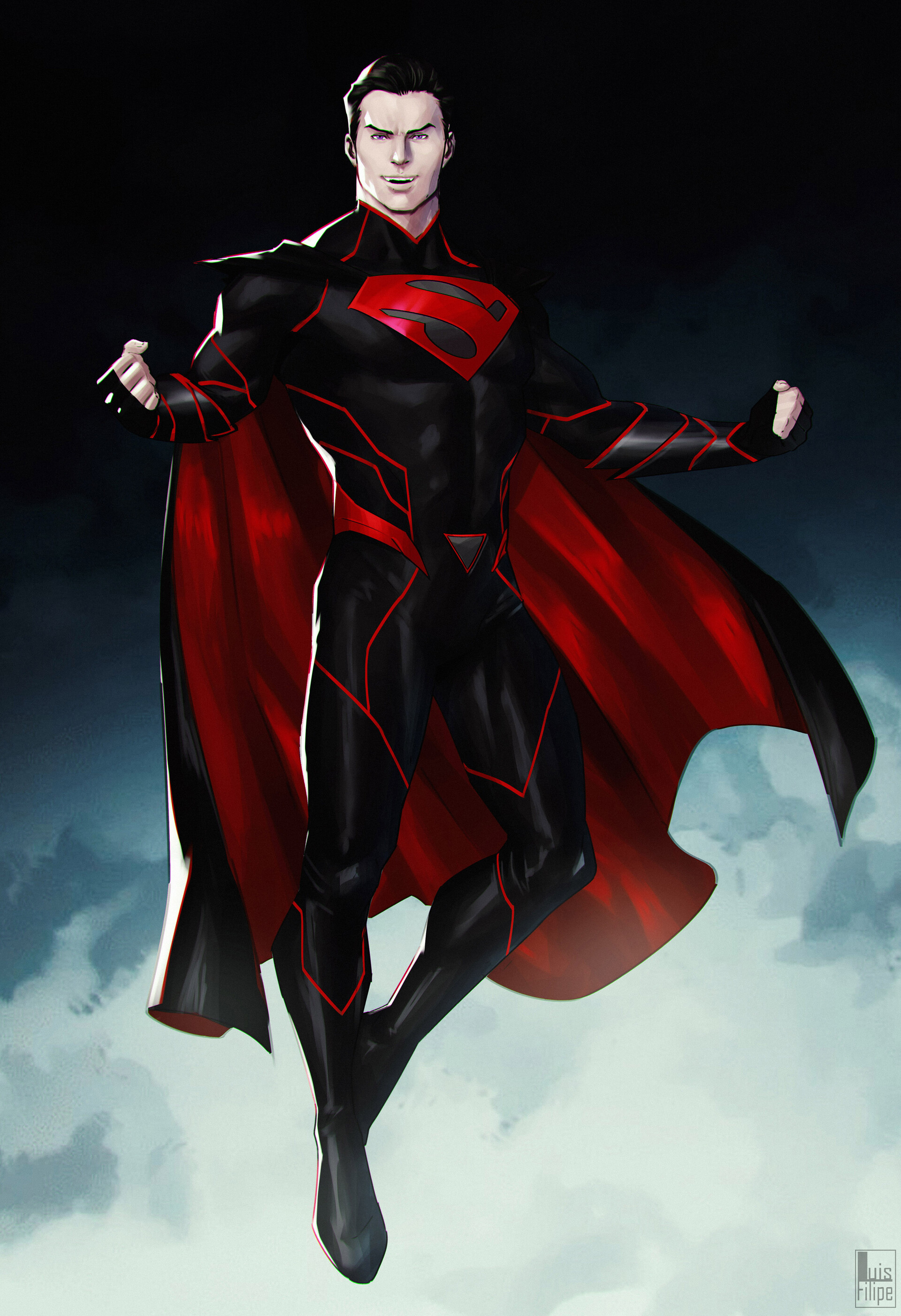 ArtStation - [Commission] Vampire Superman Concept