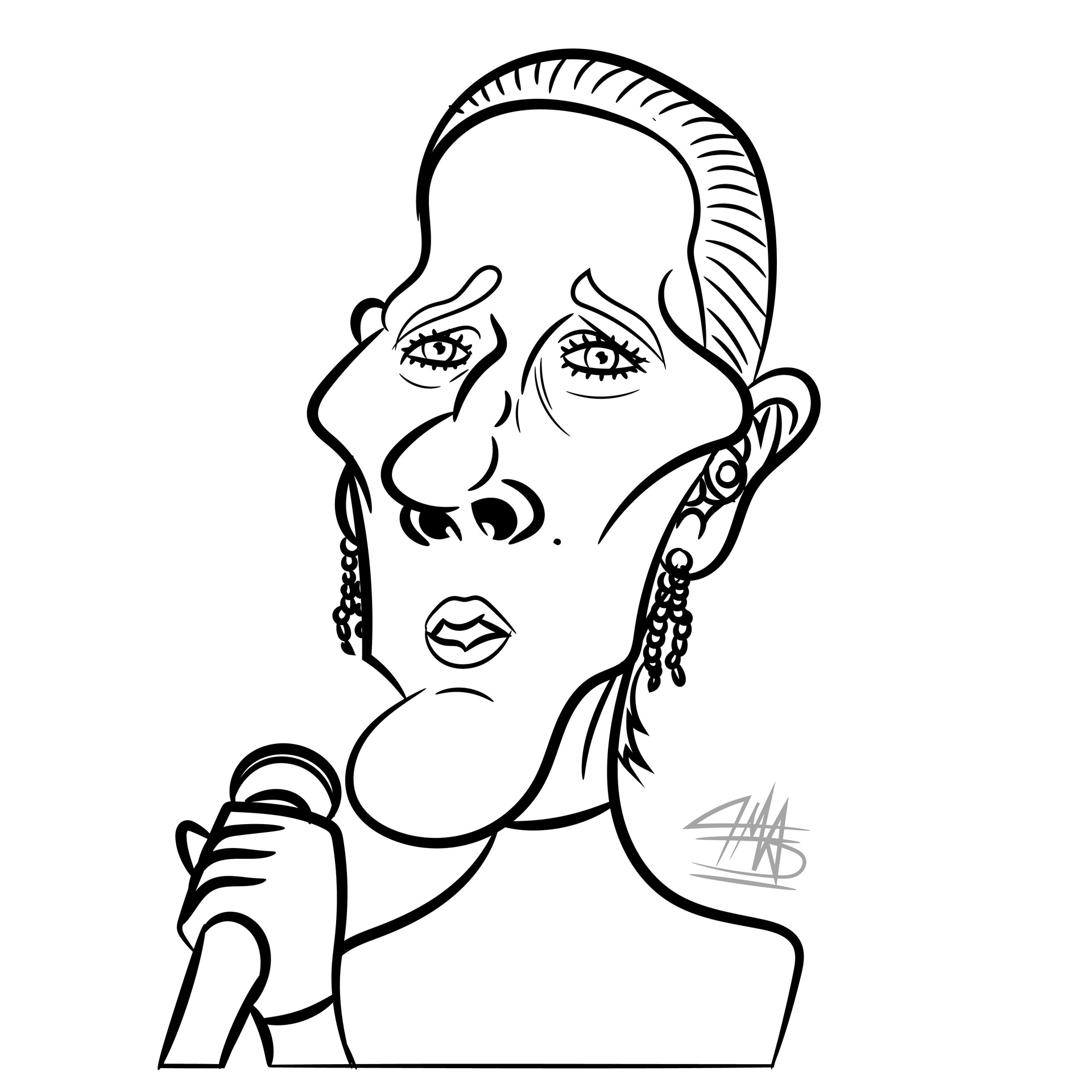 how to draw celine dion