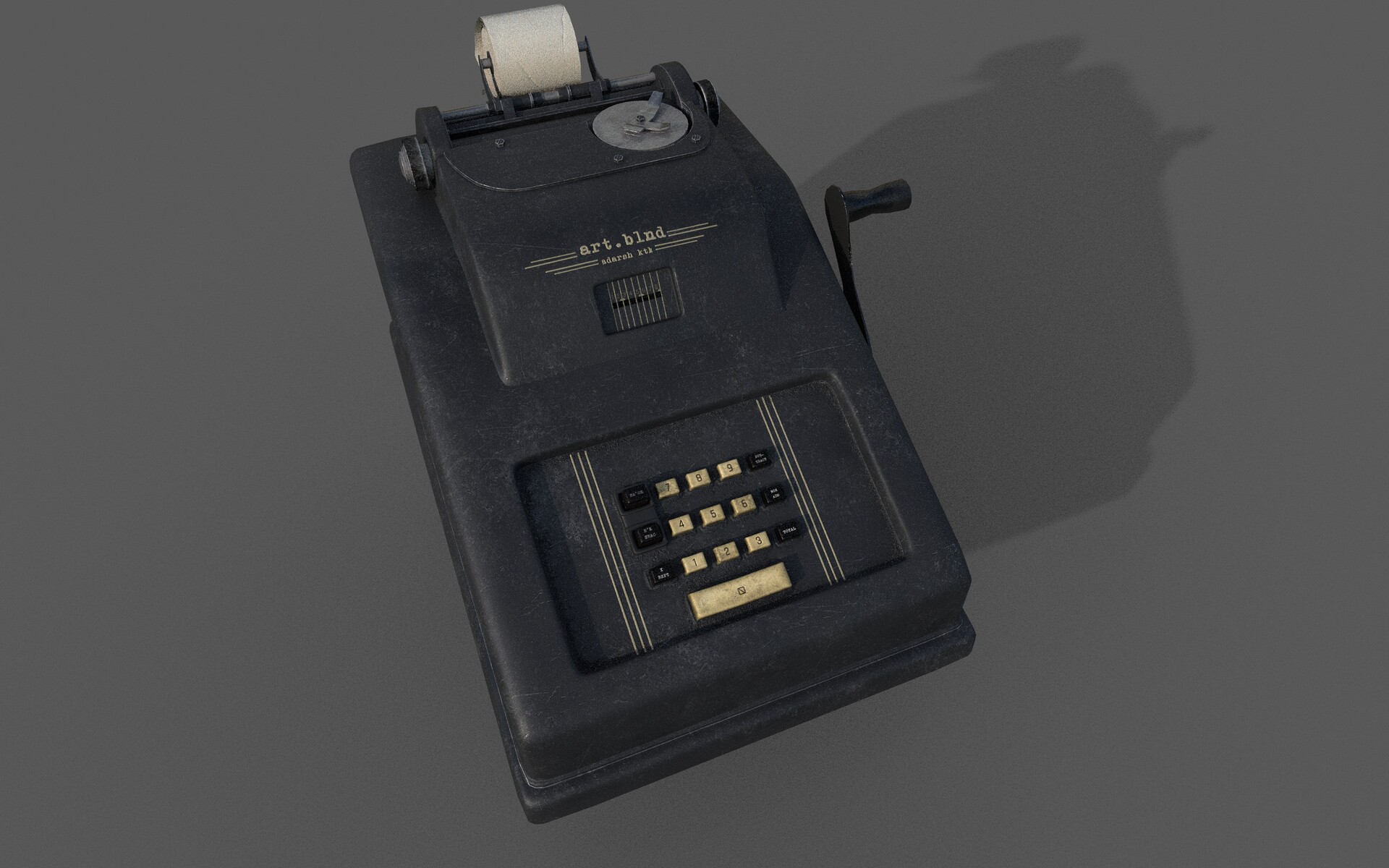 ArtStation - Adding Machine 1948 Model