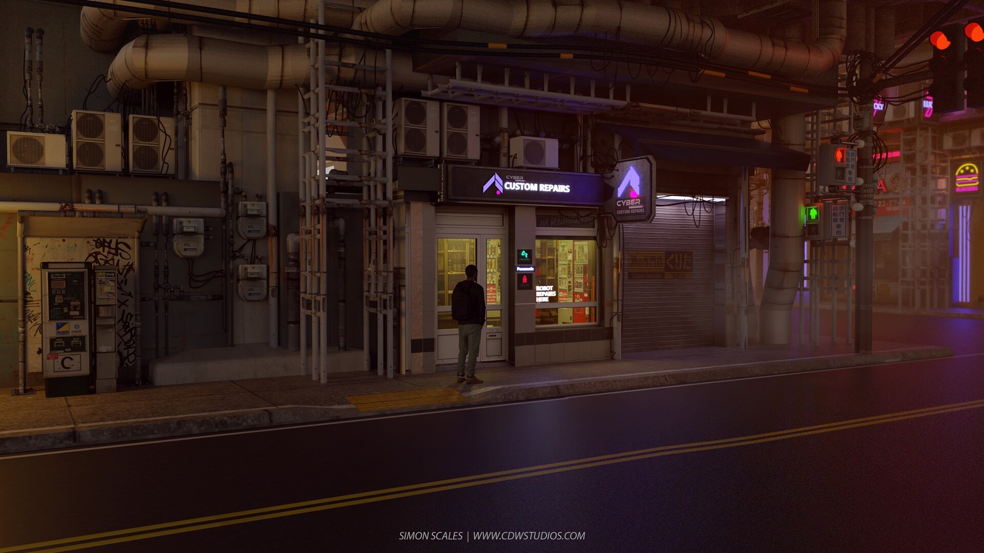 ArtStation - Cyber punk Street