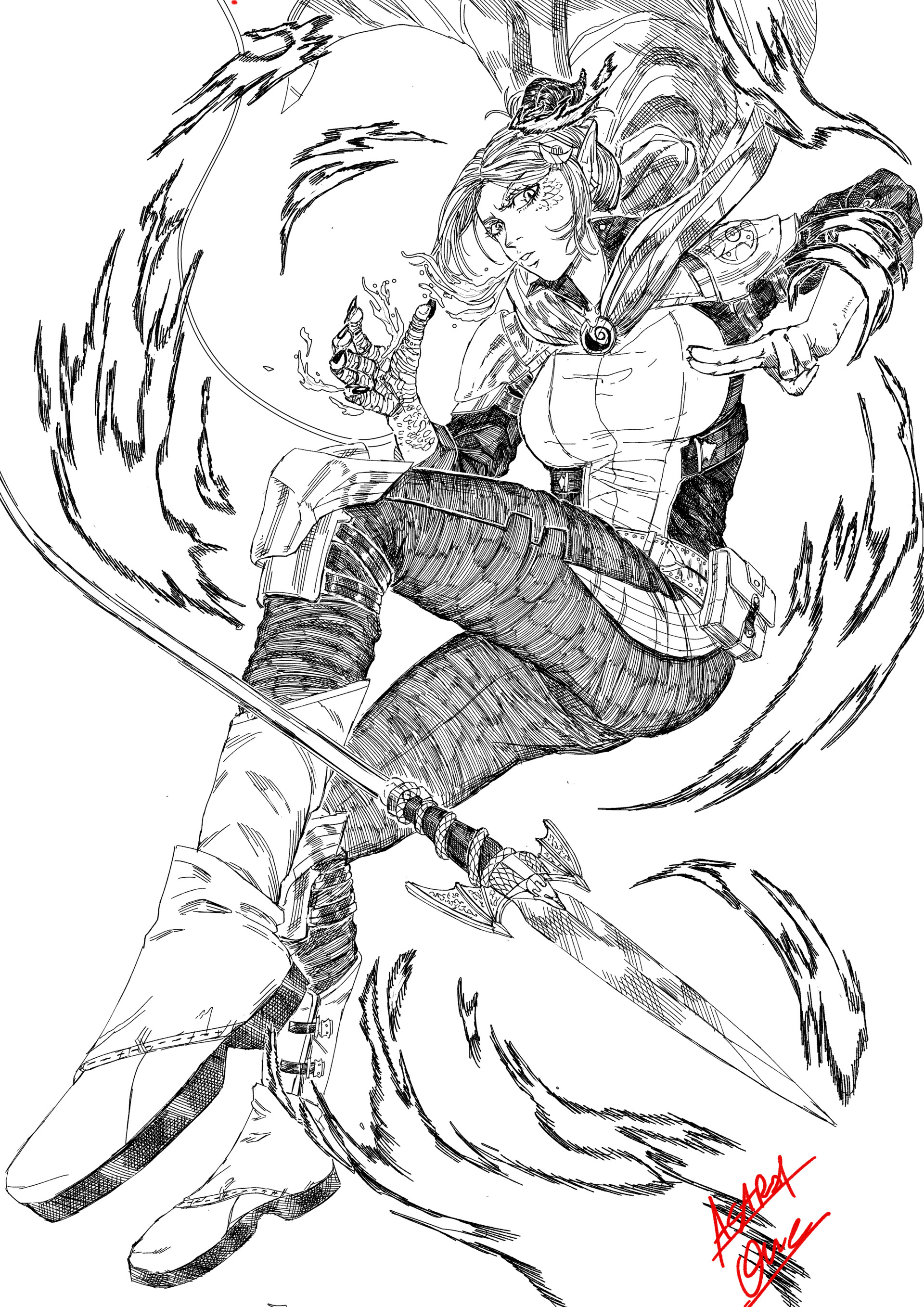 ArtStation - Moon Design- Lineart -Astral_ONE