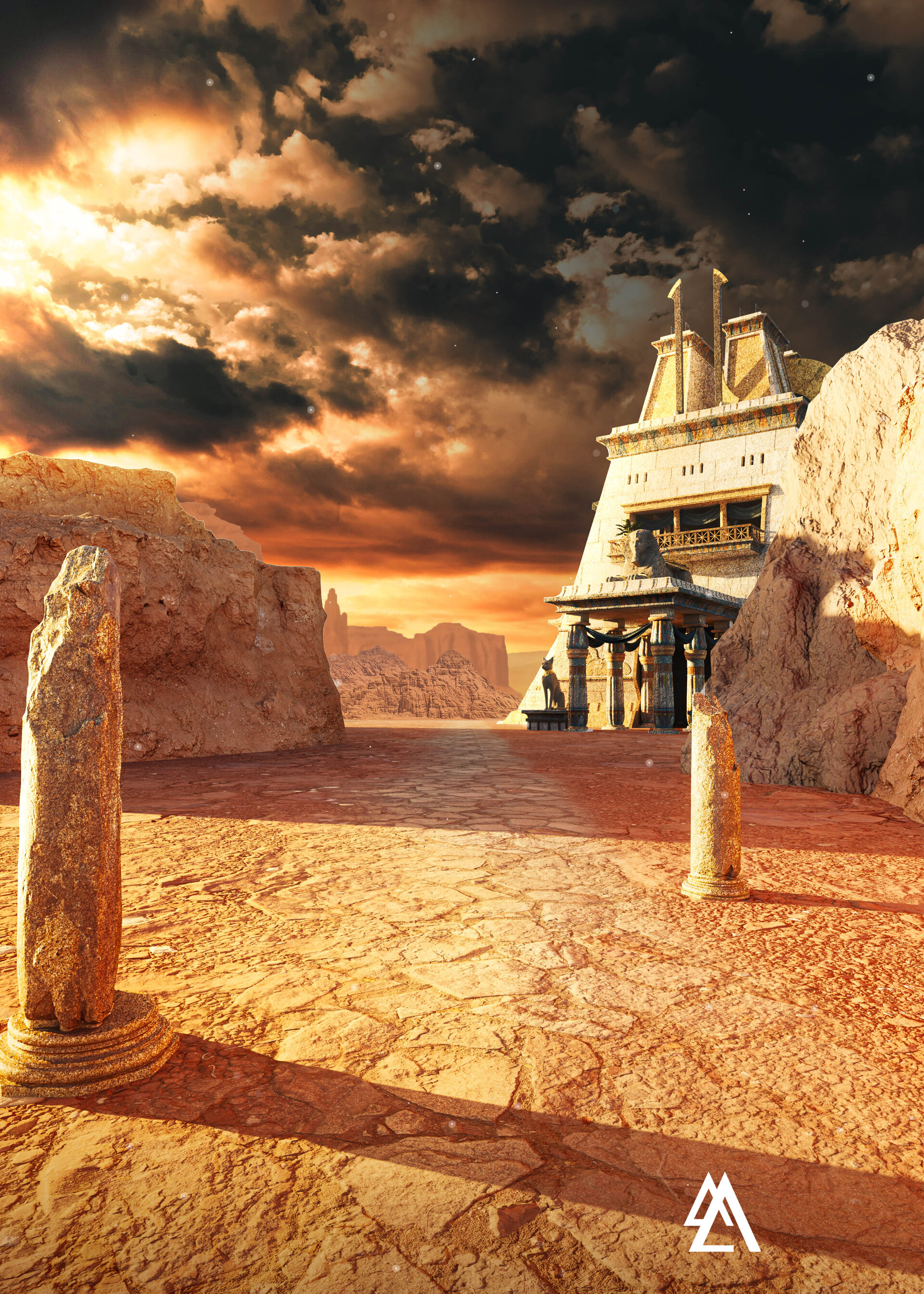 ArtStation - Desert Ruins