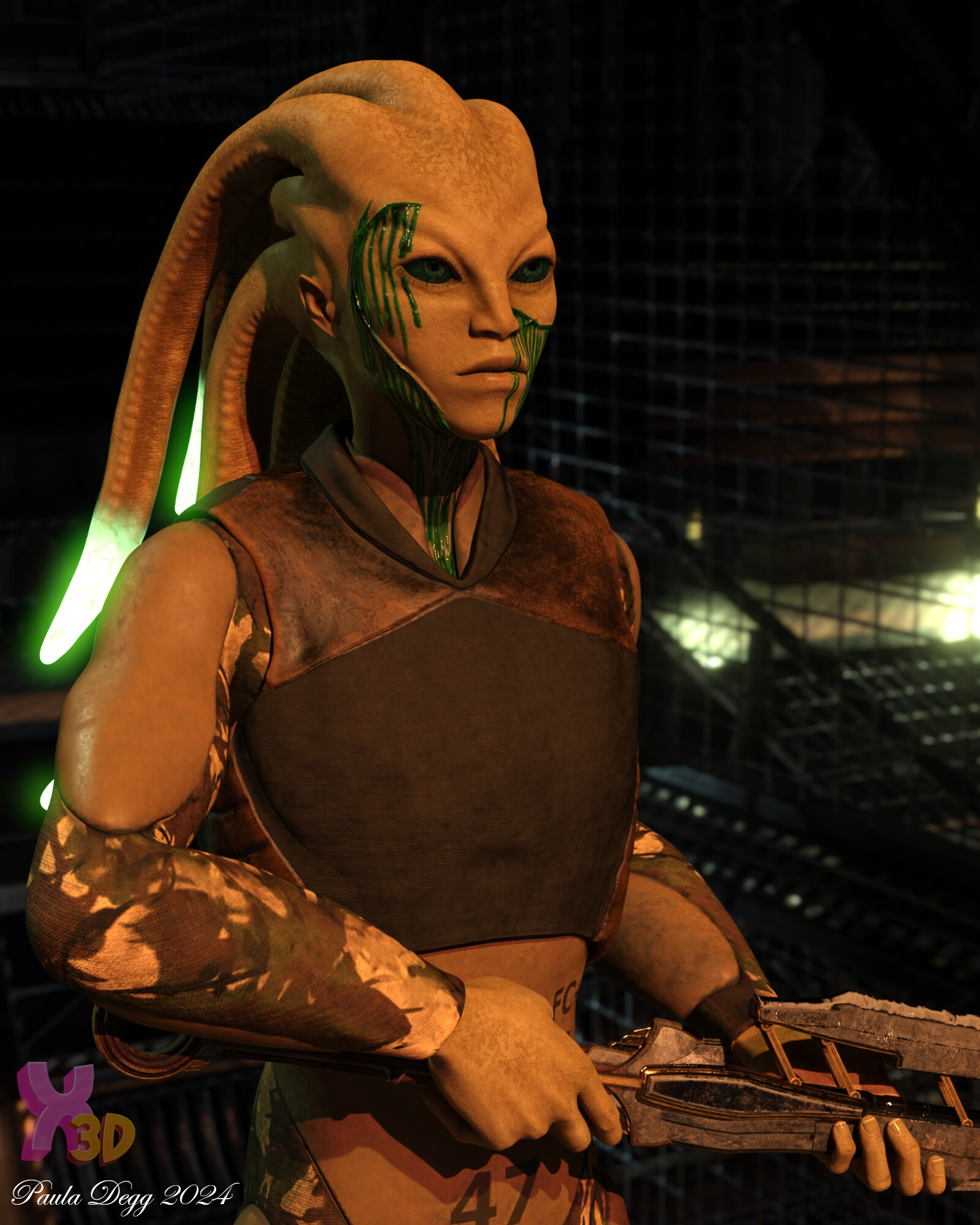 Xtreme3D Studio - FPE HD Face Wounds Severe for G9 by Esid and FenixPhoenix