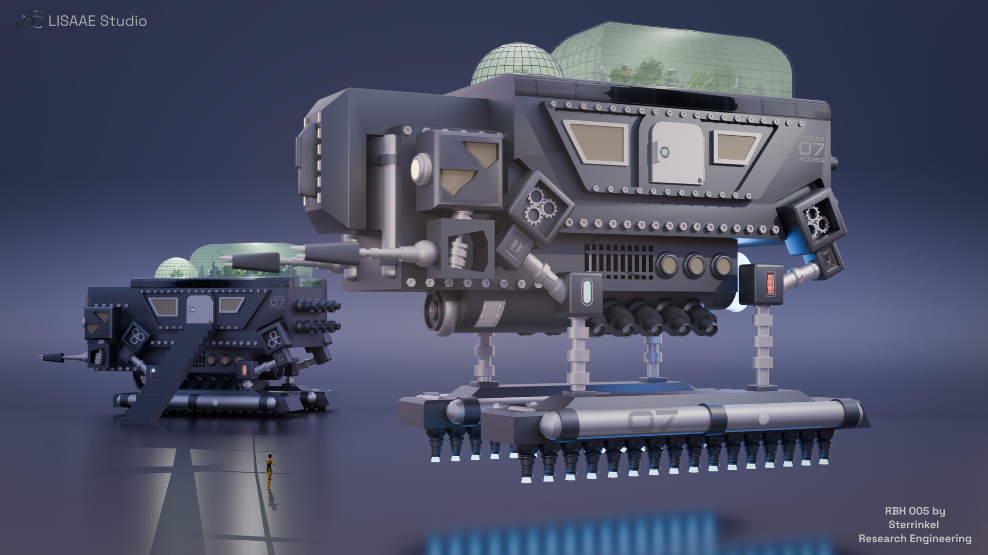 ArtStation - RBH 005 by Sterrinkel Research Engineering - Scientist bus