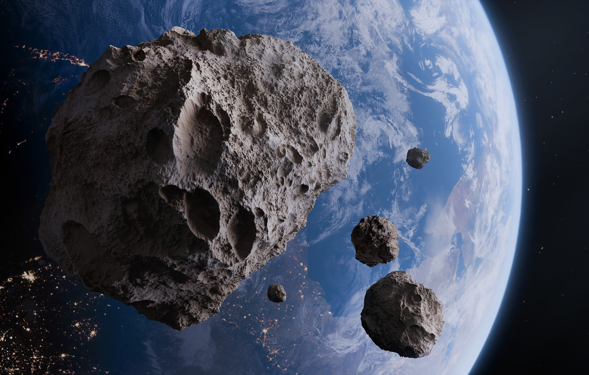 ArtStation - Practice modeling asteroid in blender.