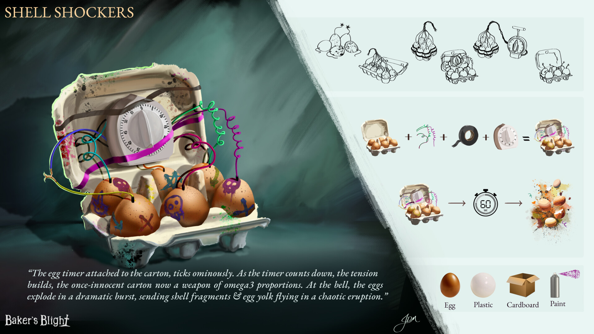 how to make an egg doodle god