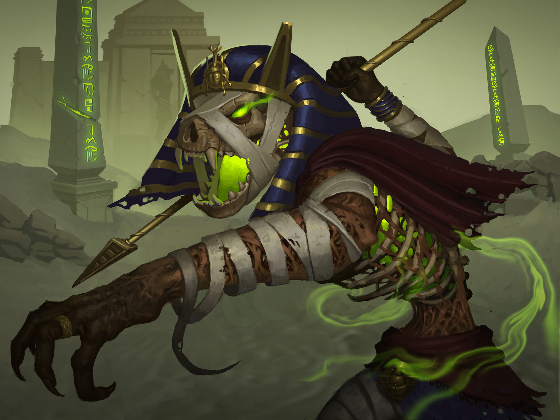 ArtStation - Undead Pharaoh Gnoll WIP