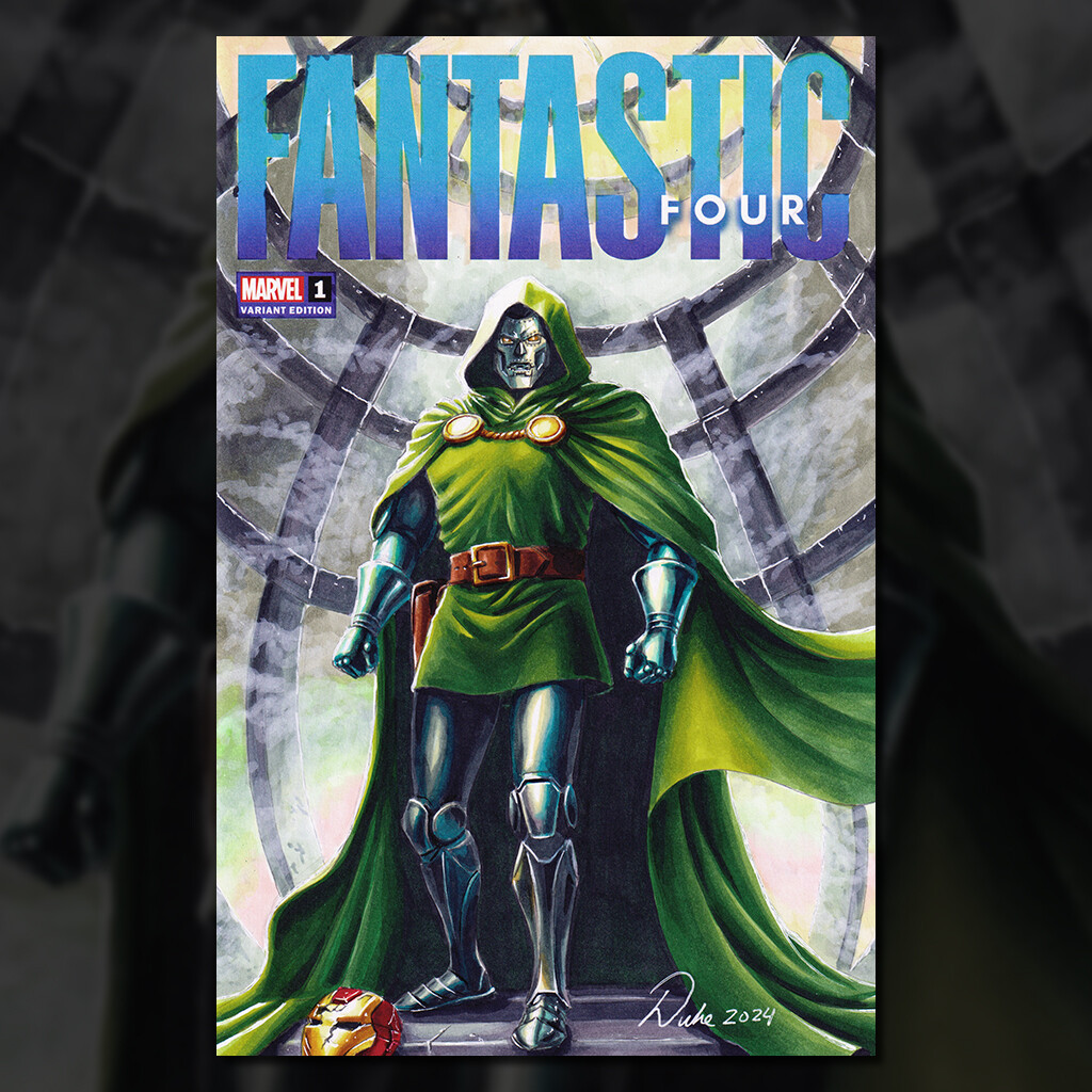 David Duke - Doctor Doom Sketch Cover