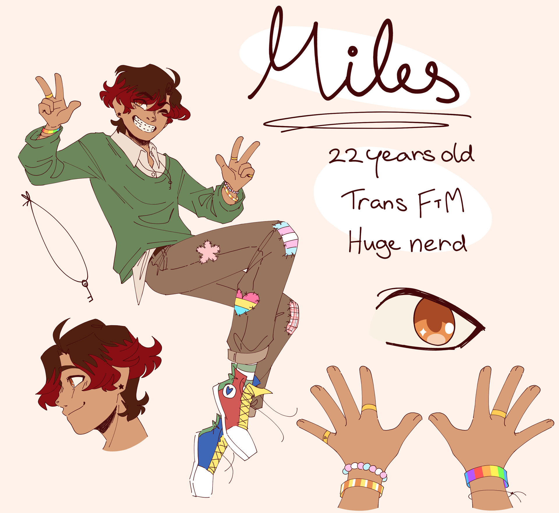 Destiny Spierings - Miles reference sheet