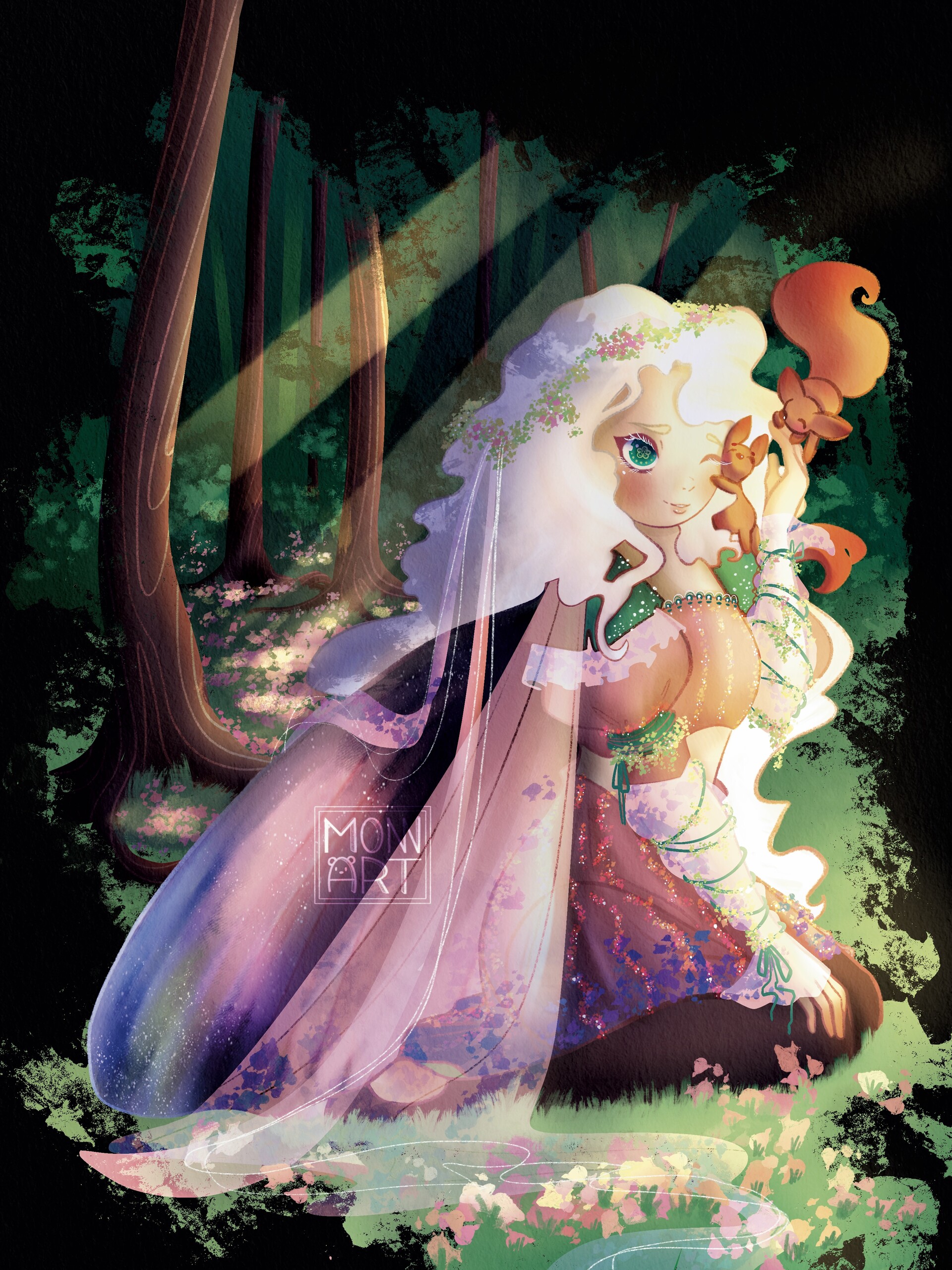 ArtStation - Forest Flower Athaerin | commission