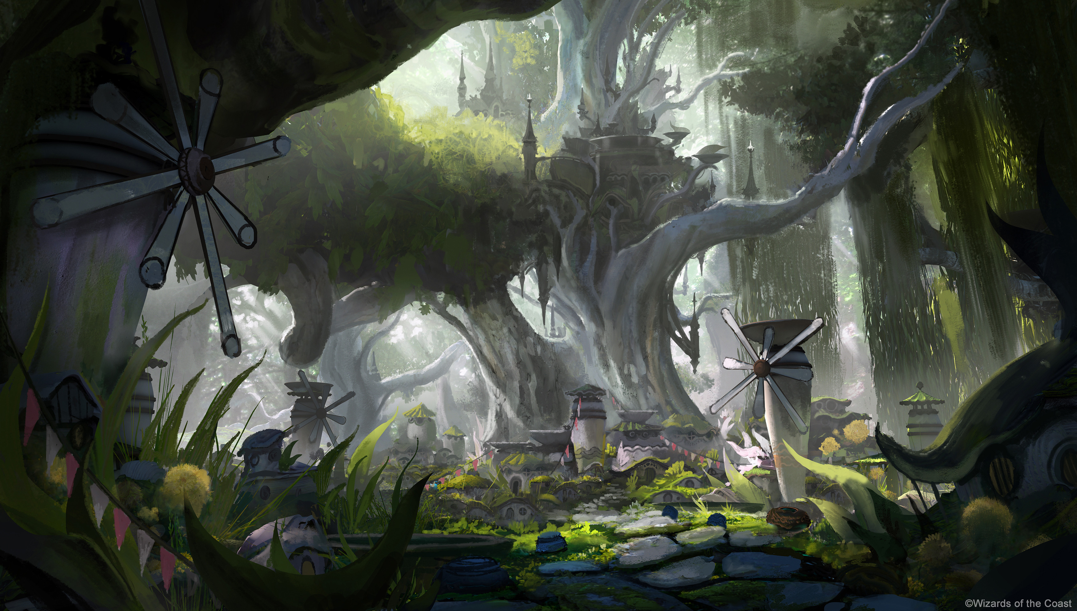 magic forest concept art
