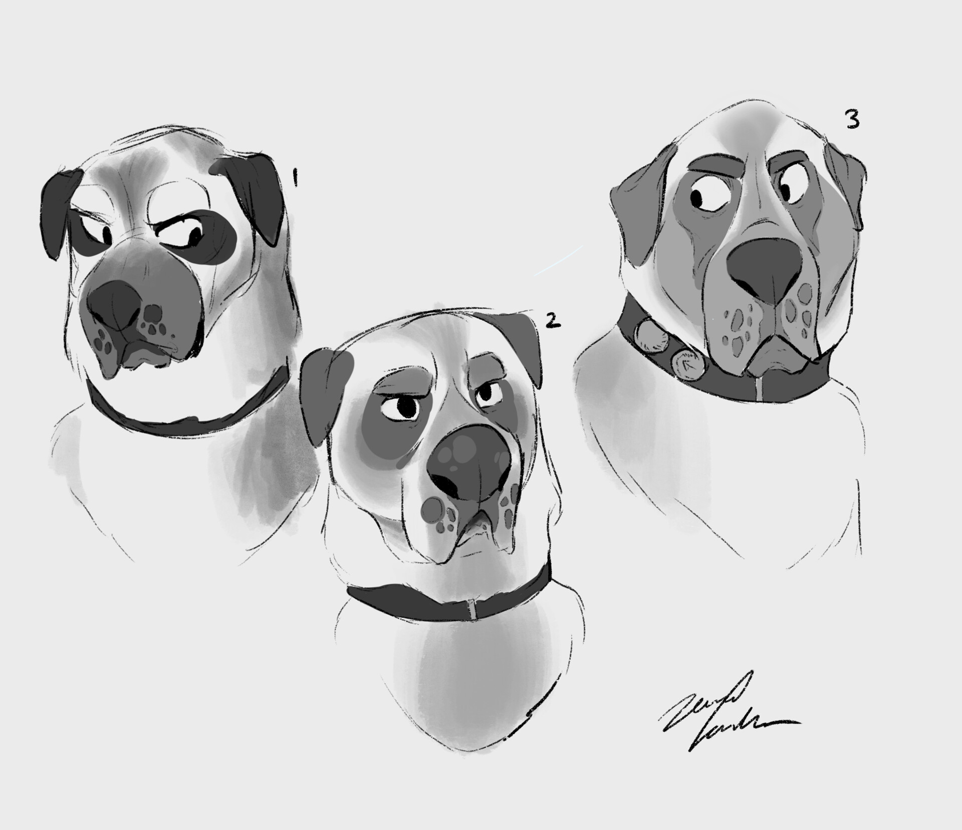 ArtStation - Dog character design