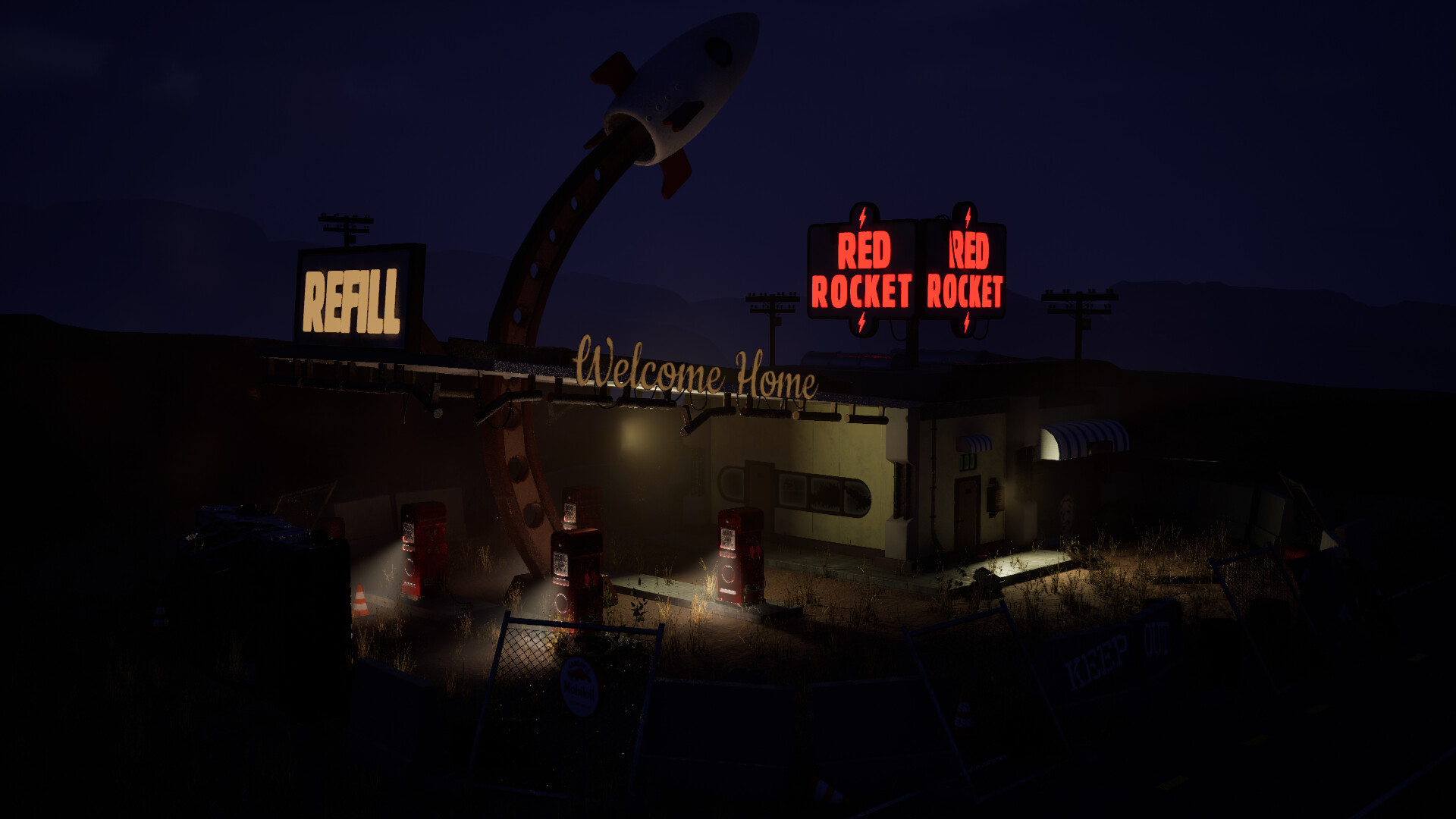 Gwenyth Cook - Red Rocket Gas Station