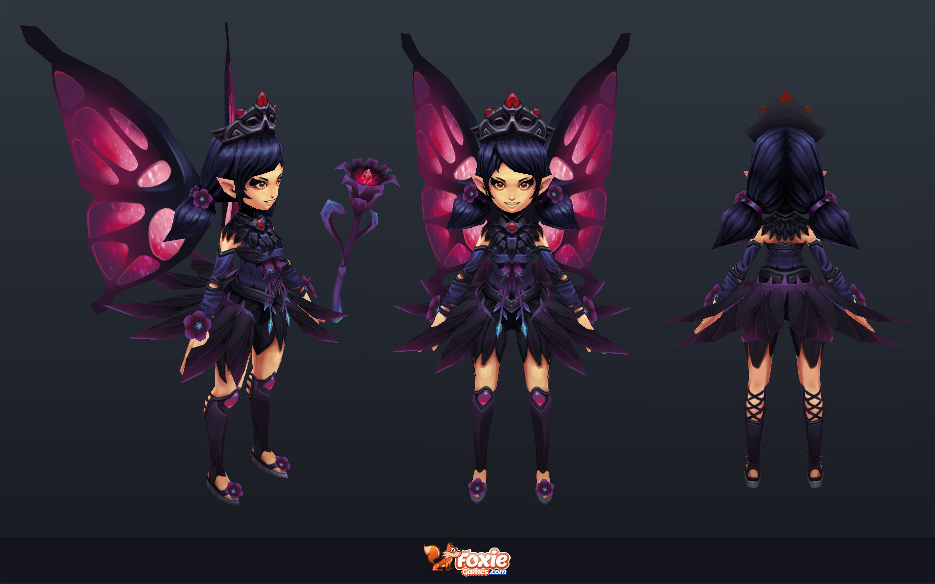 Eyal Shoham - Hand-painted low-poly fairies