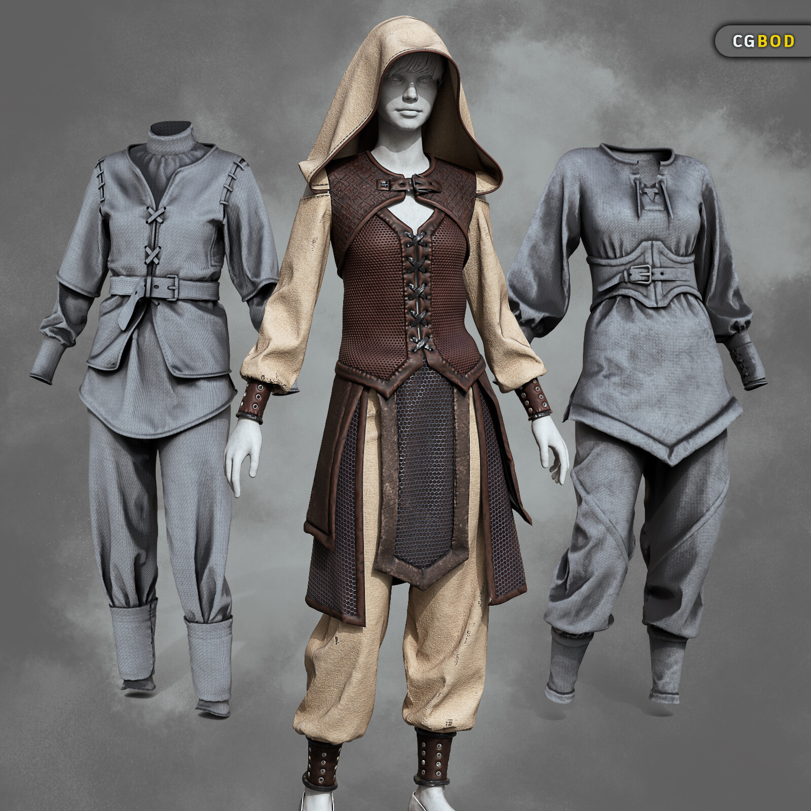CGBOD - Medieval Female Outfits/ Vikings