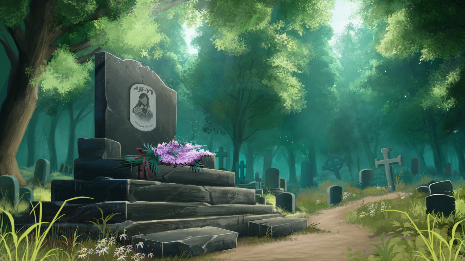 ArtStation - Forest grave