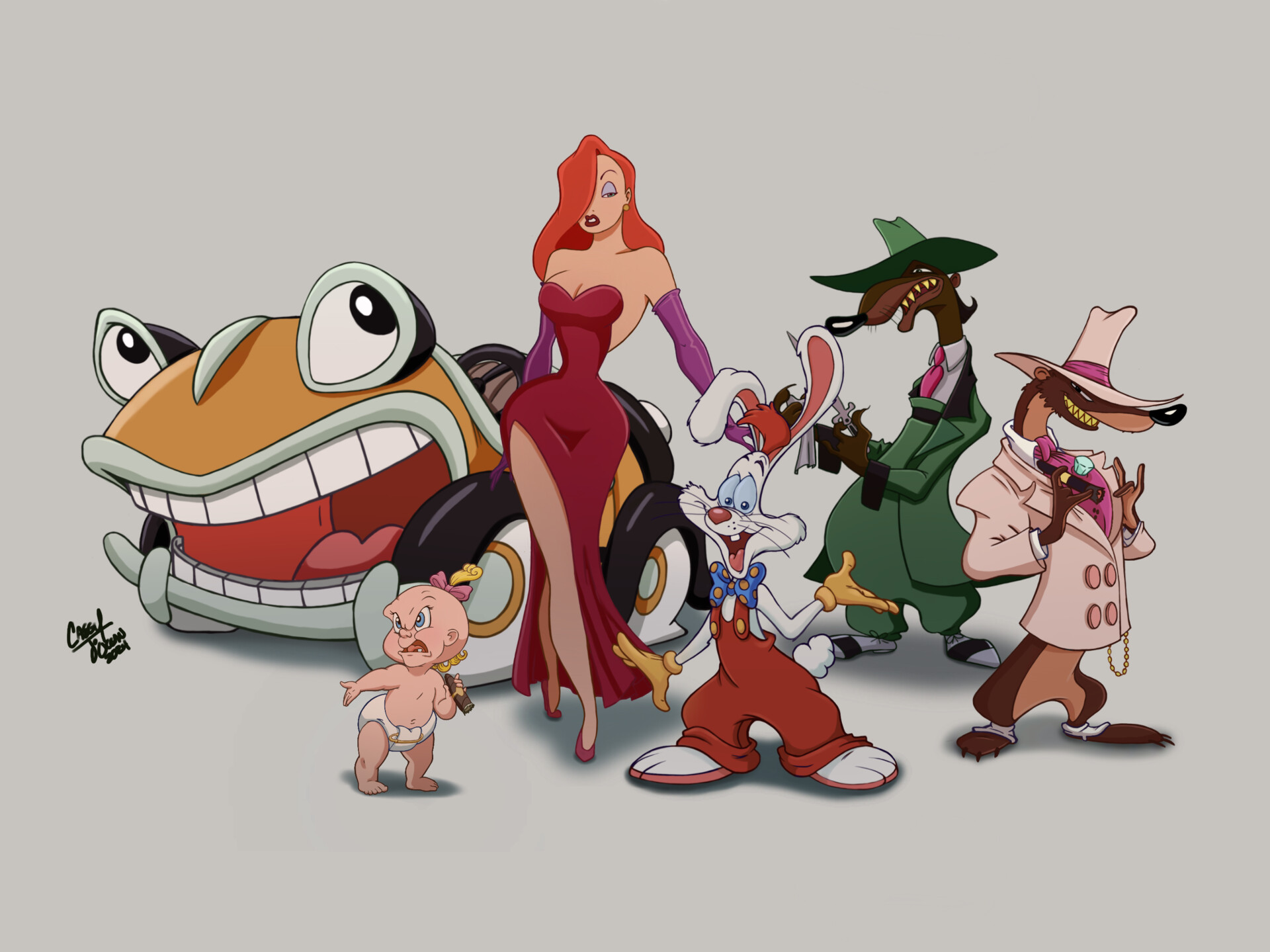 ArtStation - Who Frame Roger Rabbit Cast