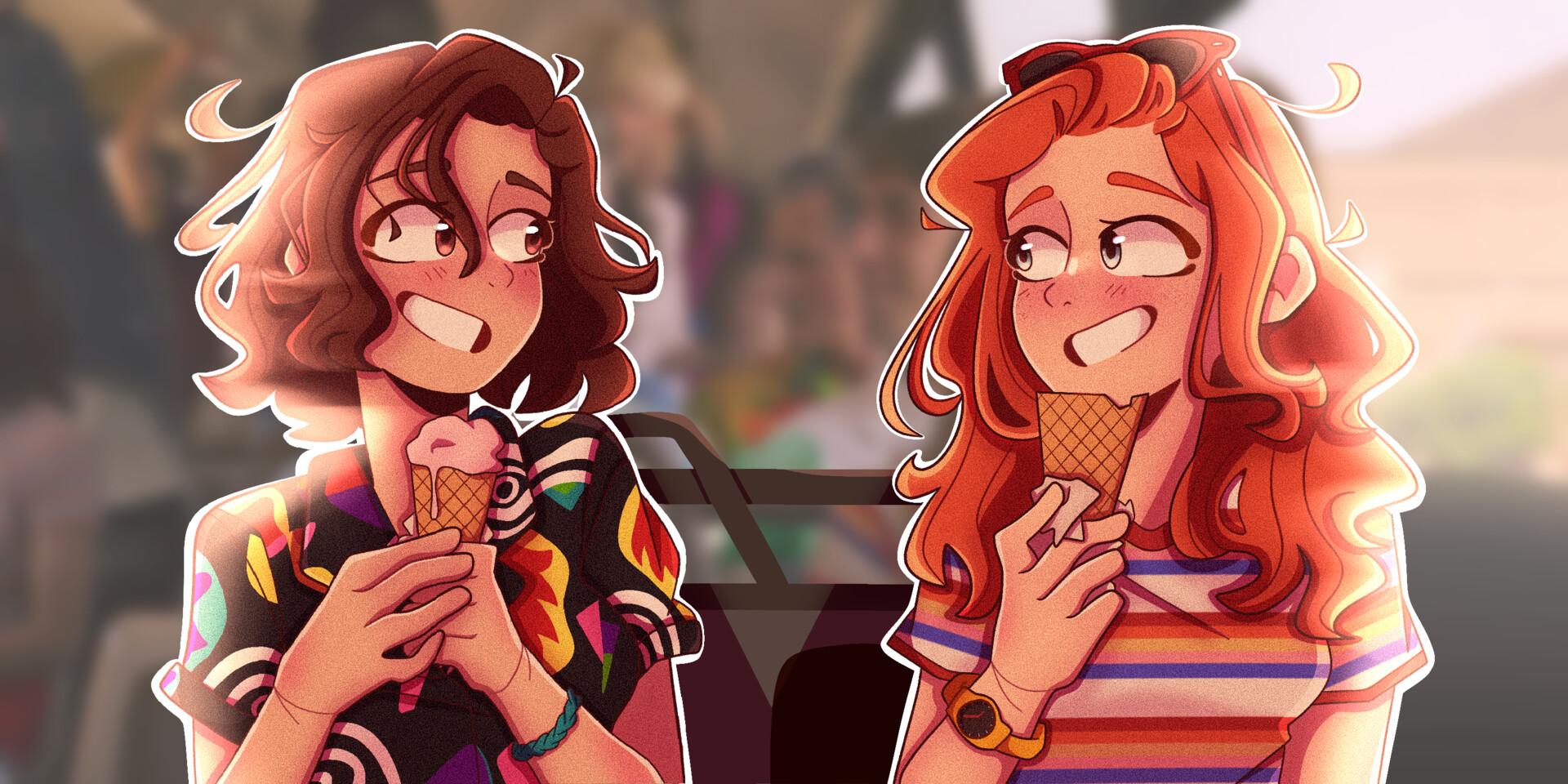 ArtStation - Eleven and Max Screenshot Redraw - 2022