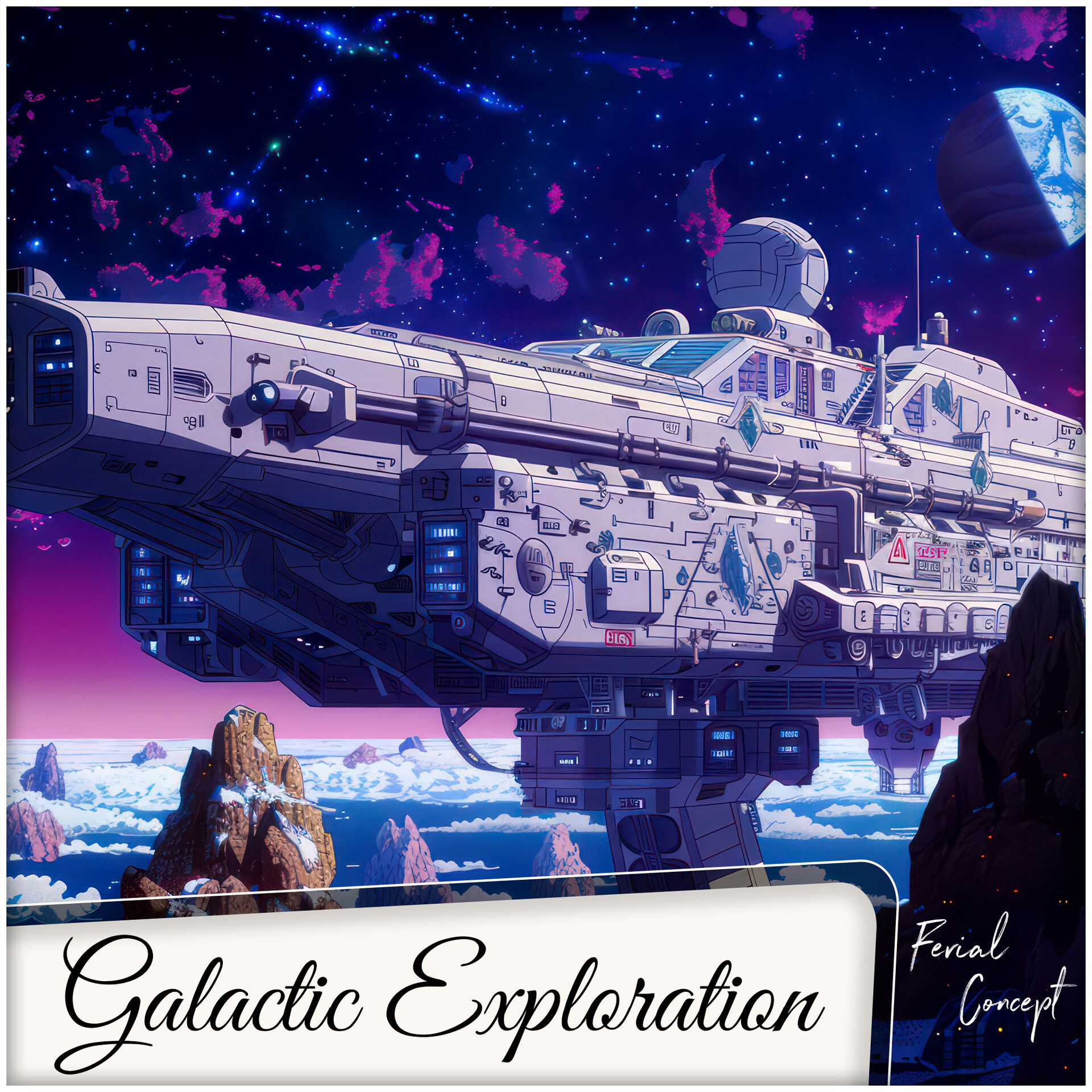 ArtStation - 🔹210 Galactic Exploration - Anime Concept Reference Image ...