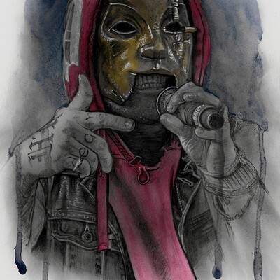 how to draw hollywood undead j dog