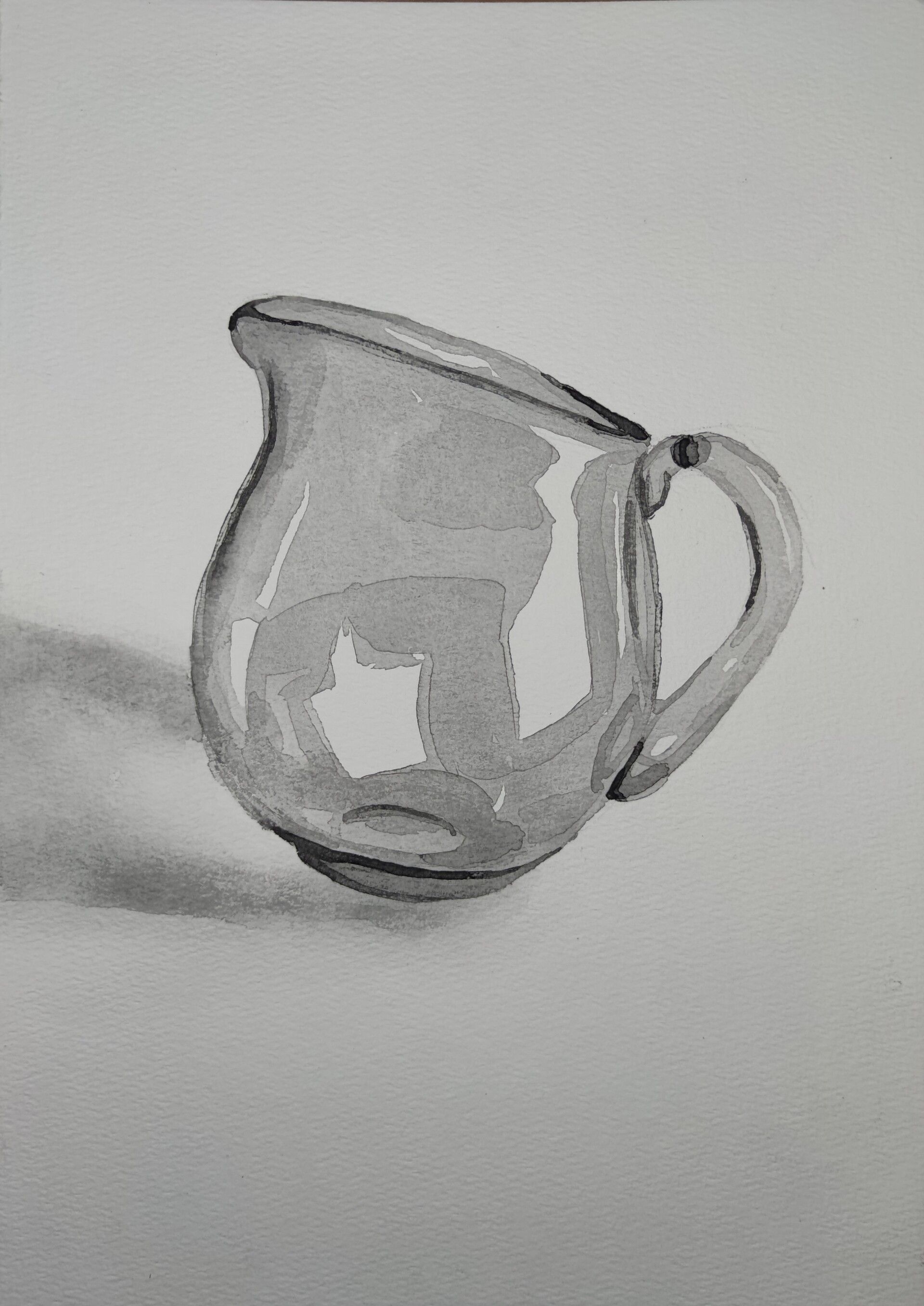 how to draw glass in watercolor