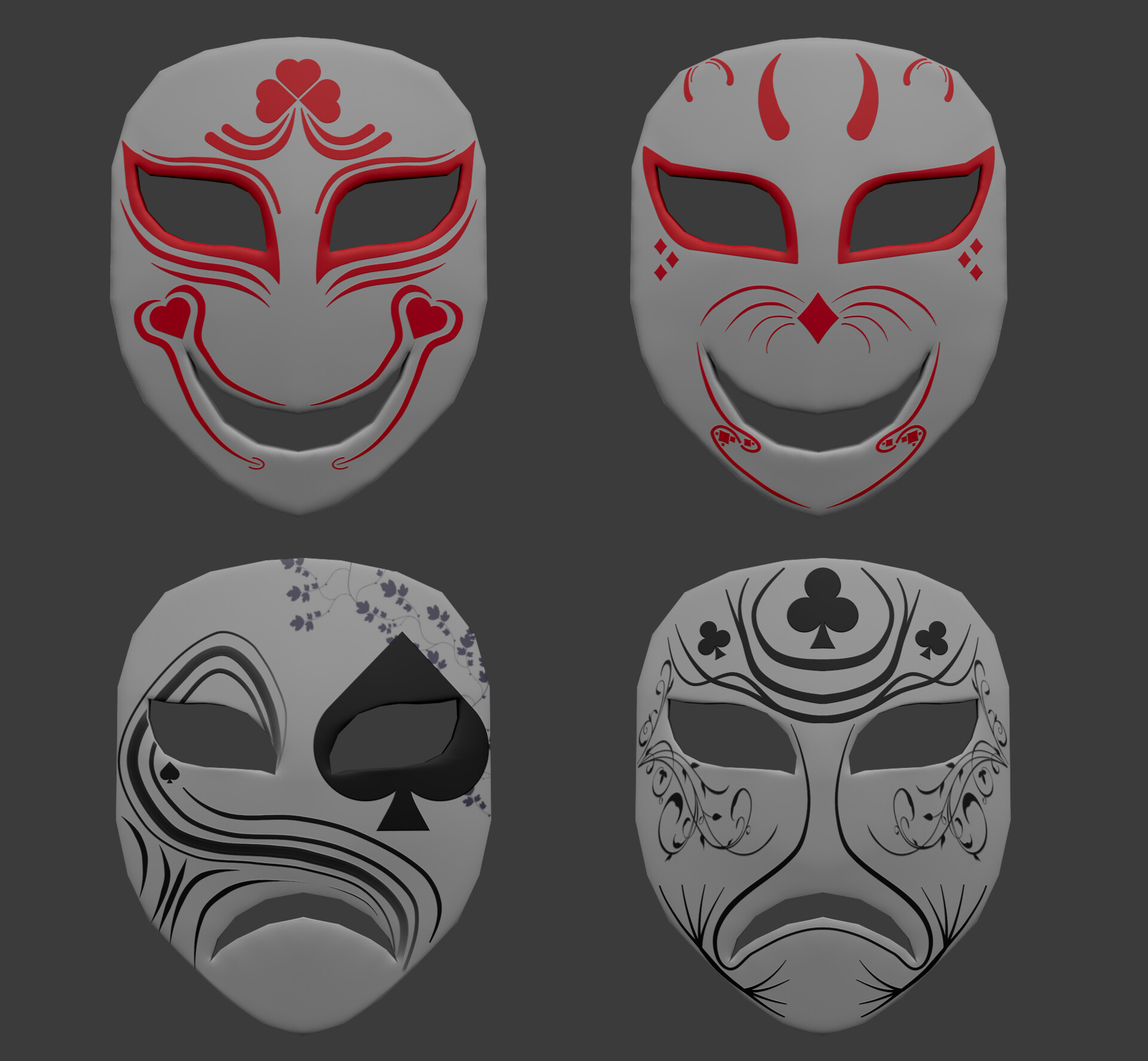 ArtStation - Mask: Deck of Cards