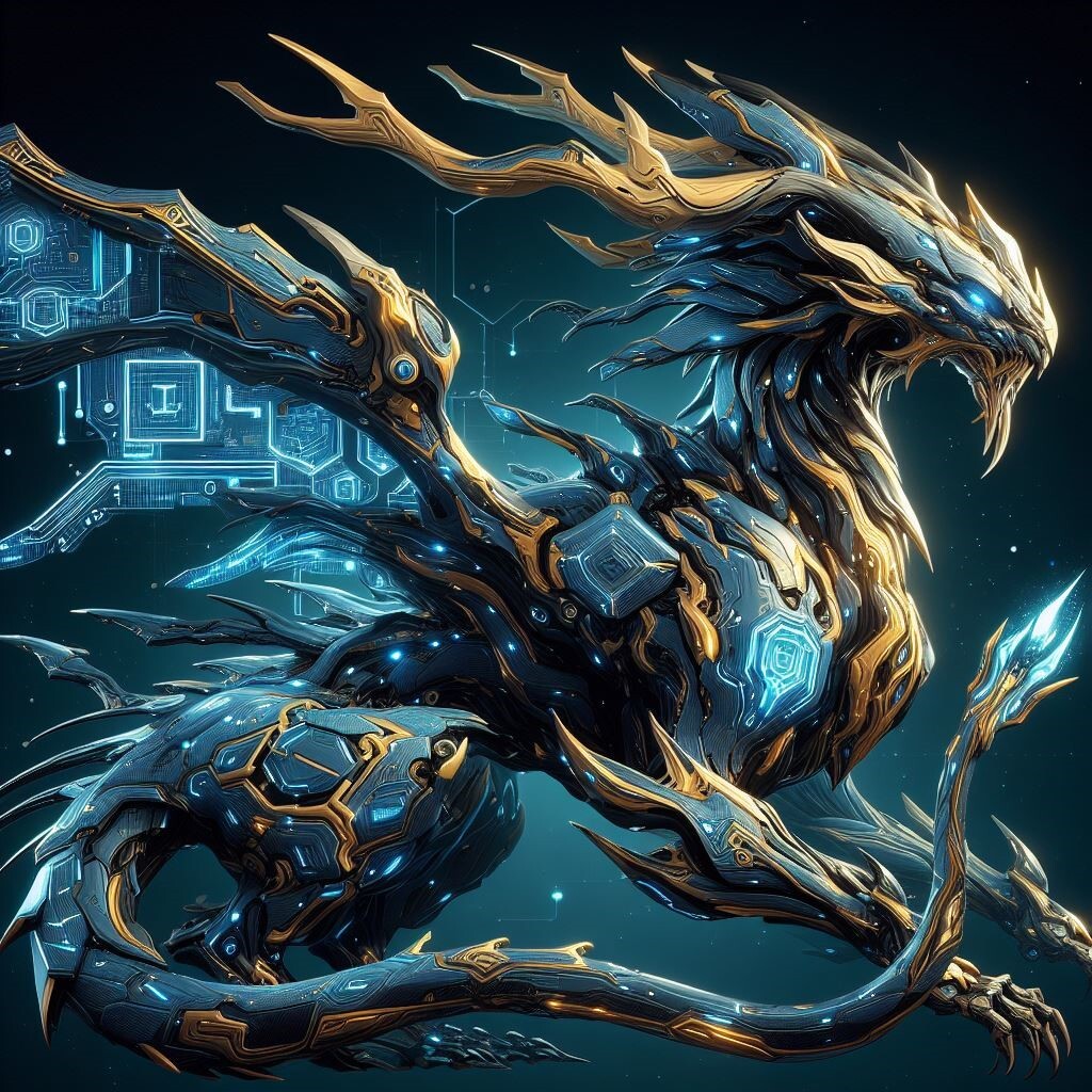 ArtStation - Futuristic Sci-Fi Cybernetic Dragon