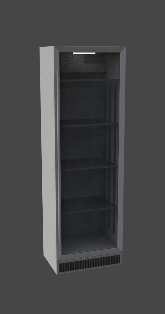ArtStation - Bar Fridge prop - Game Ready