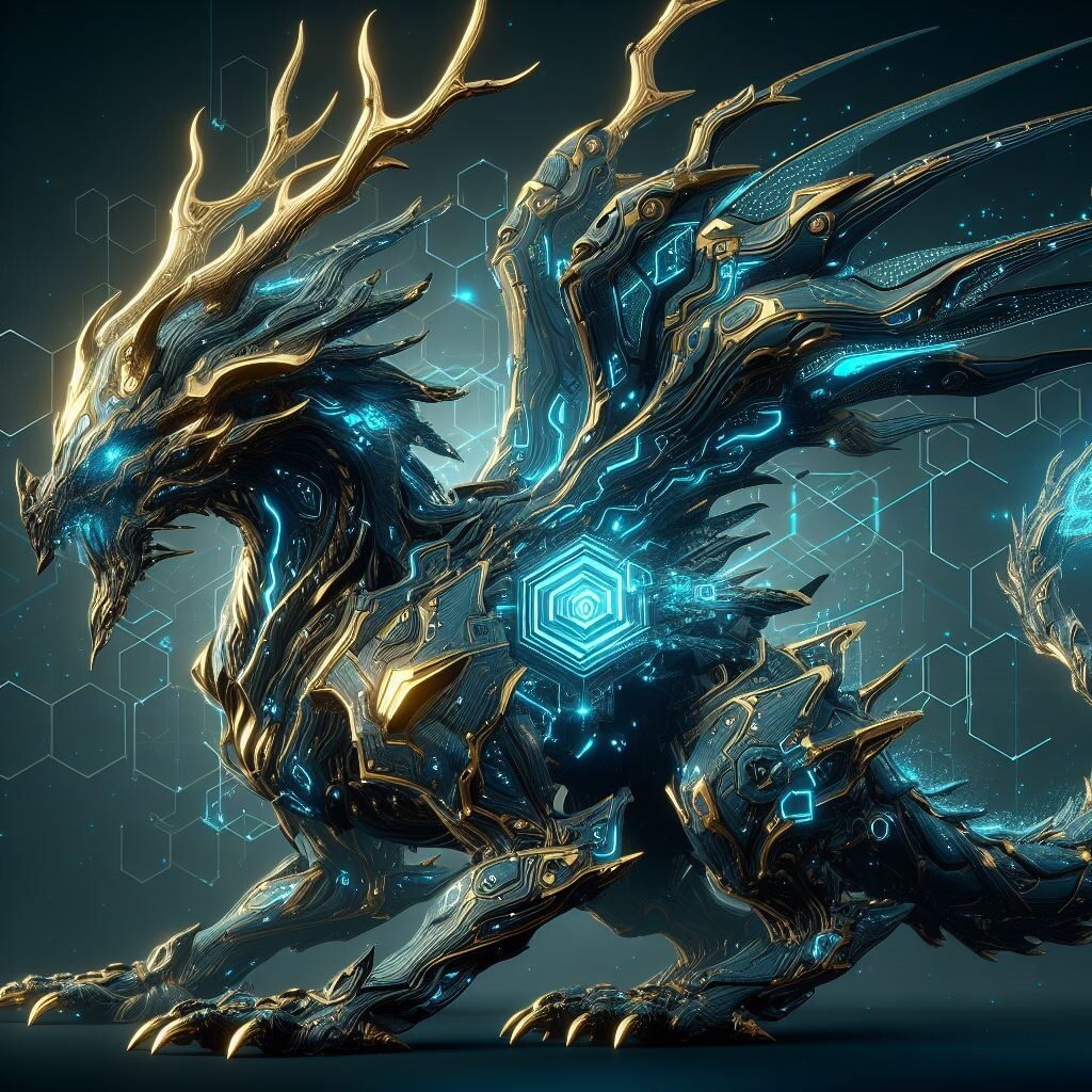 ArtStation - Futuristic Sci-Fi Cybernetic Dragon