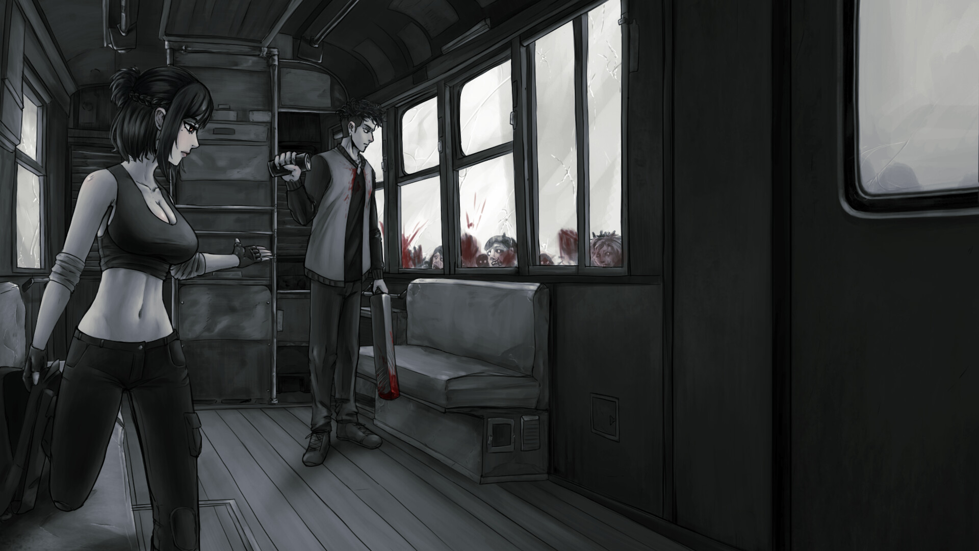 ArtStation - zombie train