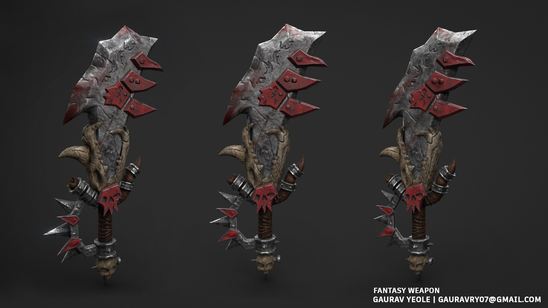 ArtStation - Fantasy Weapon