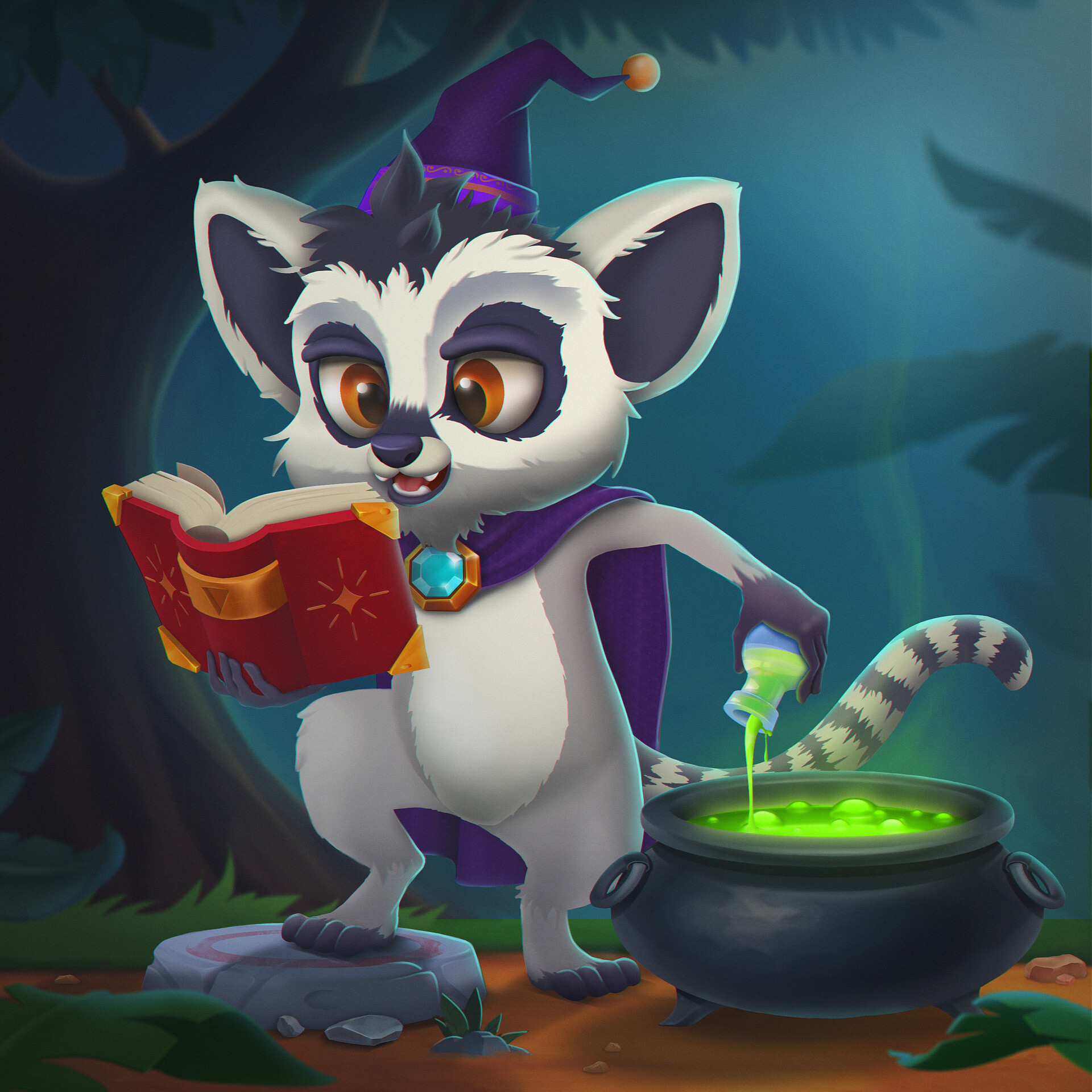 ArtStation - Lemur Wizard