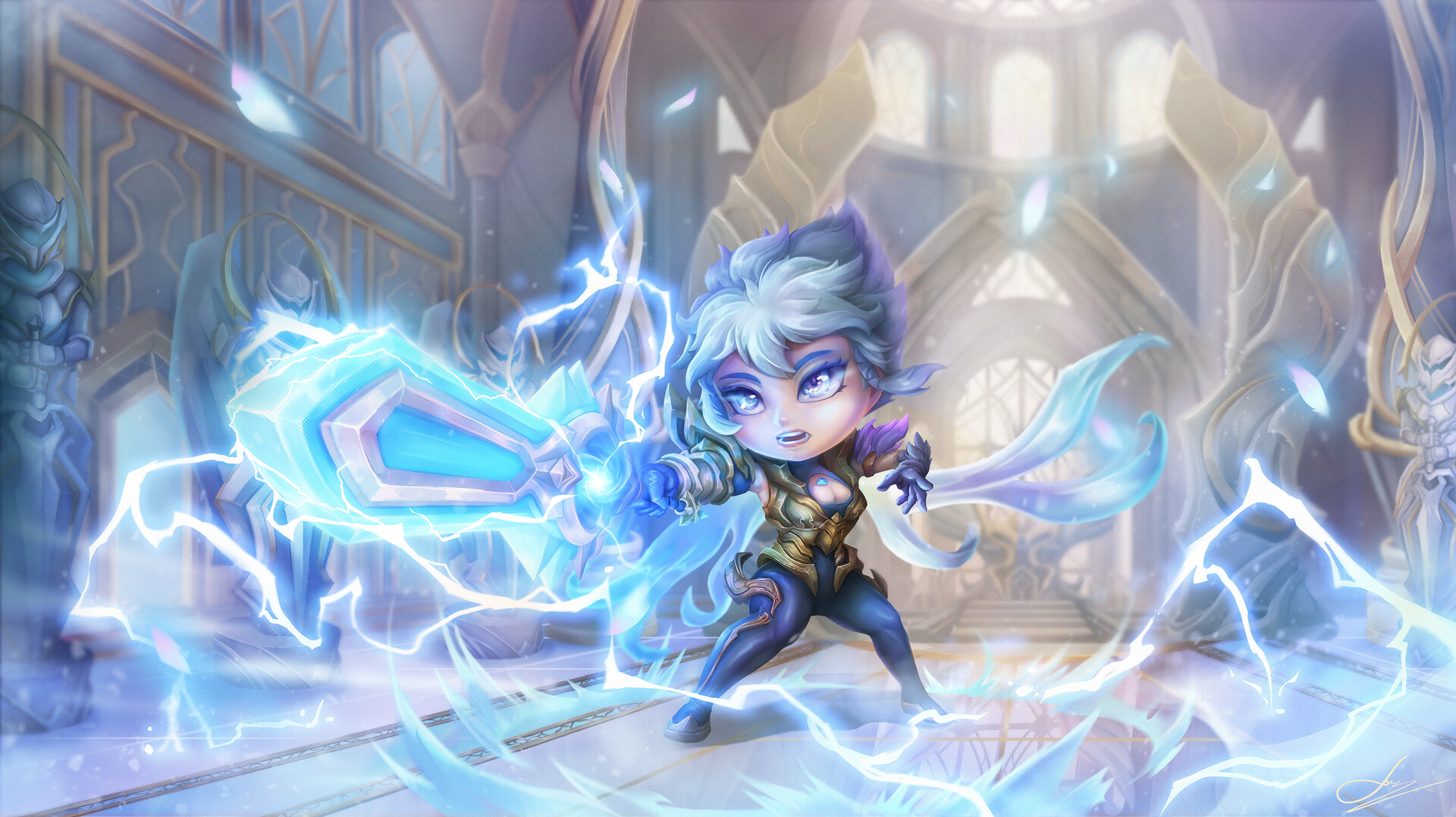 ArtStation - riven dawnbringer chibi