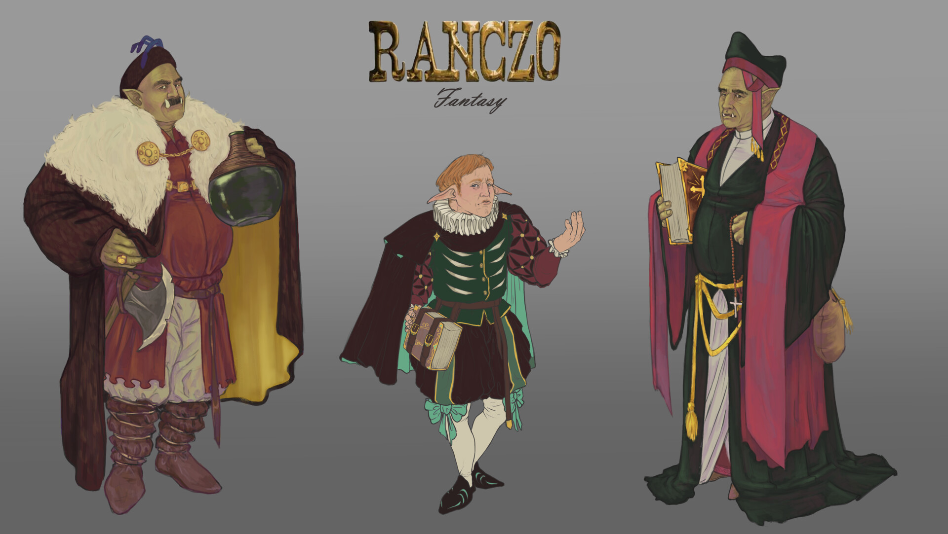ArtStation - "RANCZO" characters in fantasy setting