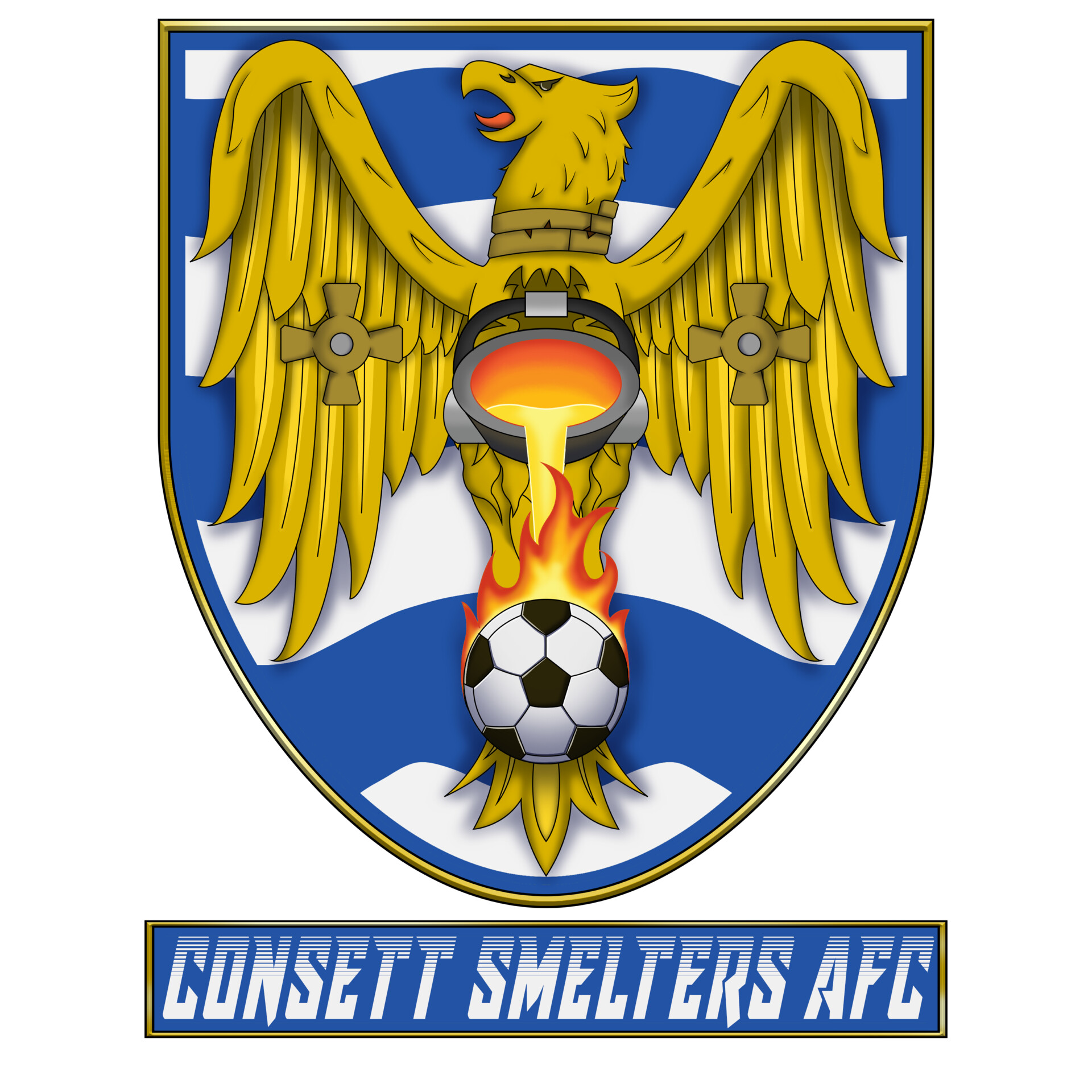 ArtStation - Consett Smelters AFC Logo Design