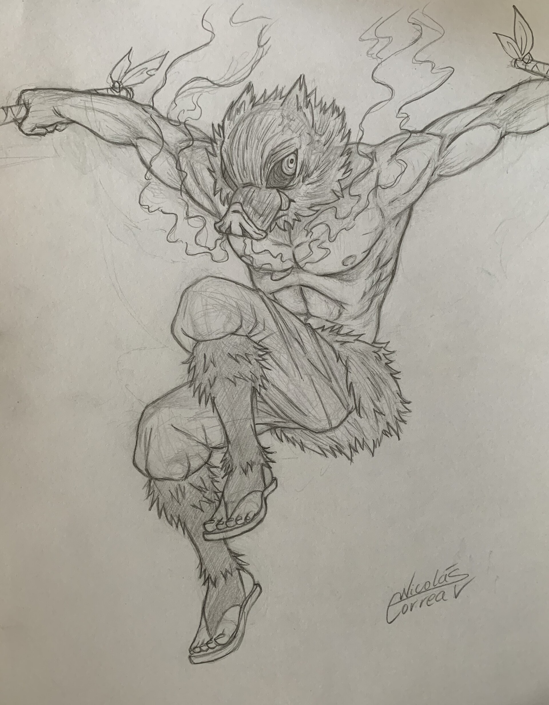 ArtStation - Inosuke - Kimetsu no Yaiba