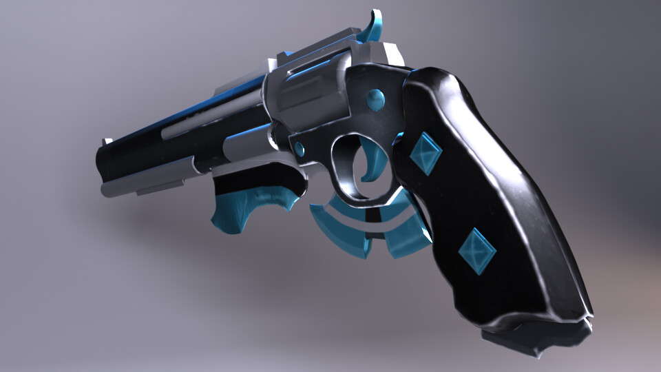 ArtStation - Teal Revolver