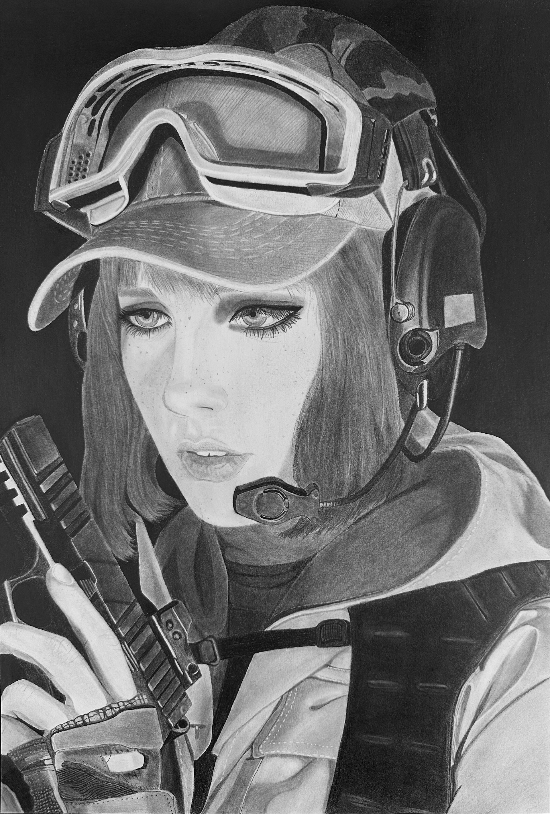 Melanie Quinones - Military Maiden Drawing