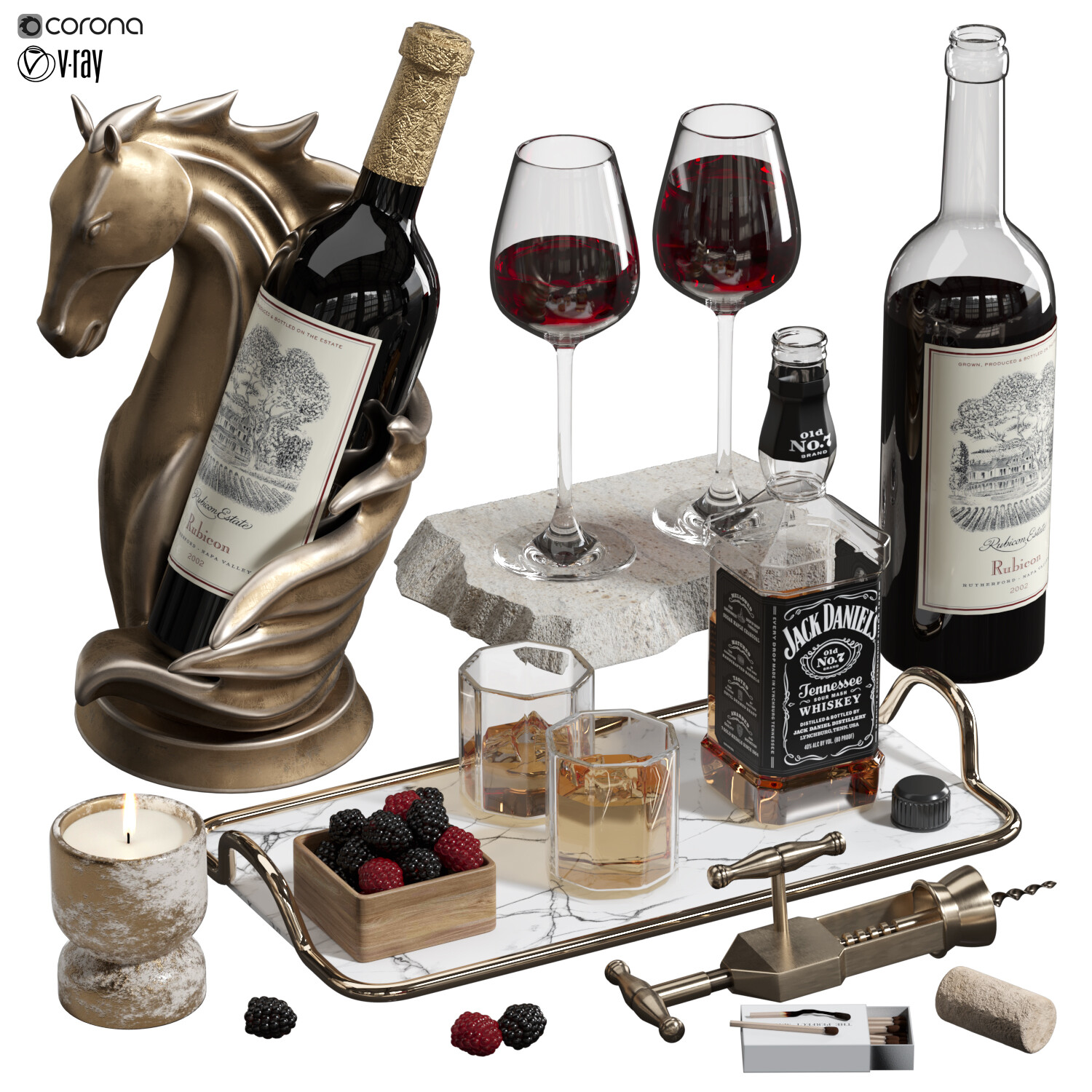 ArtStation - wine set