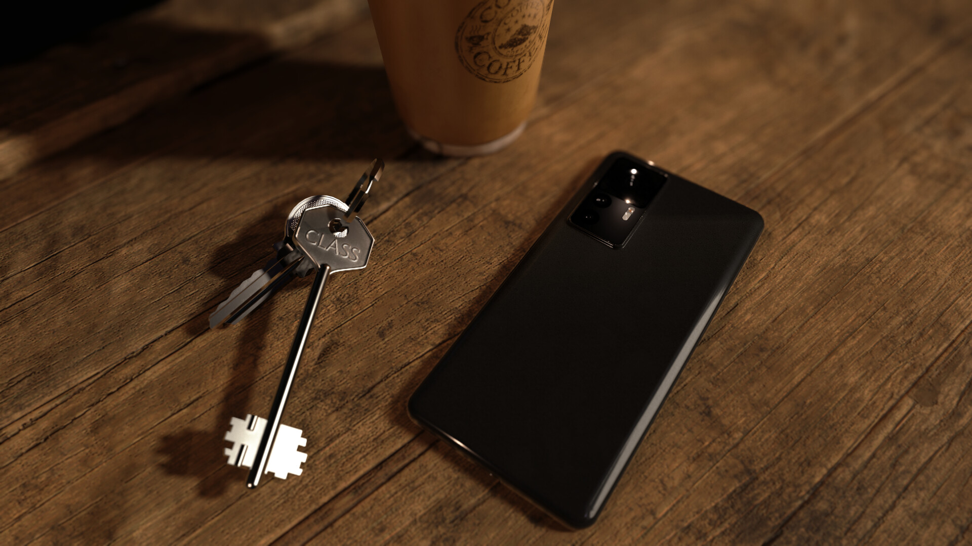 ArtStation - Phone with keys